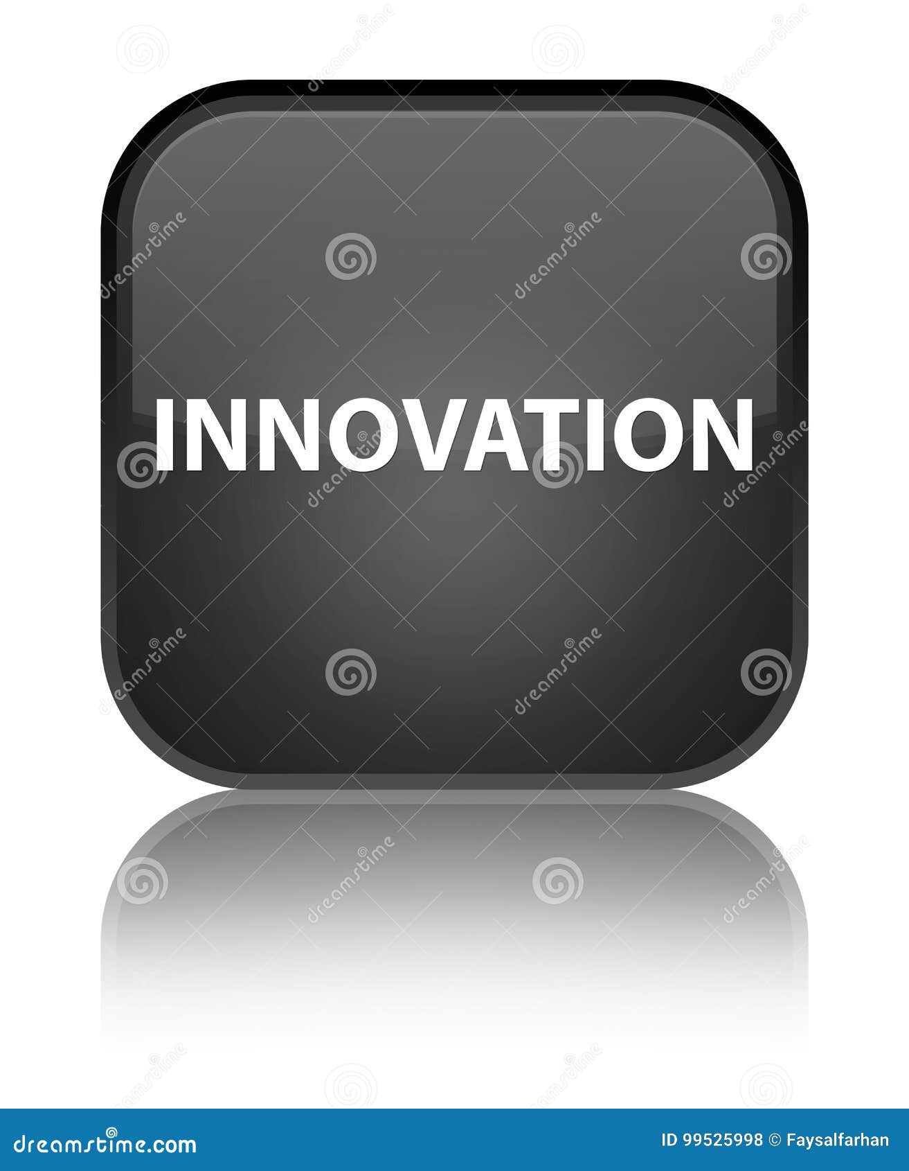 Innovation Special Black Square Button Stock Illustration ...