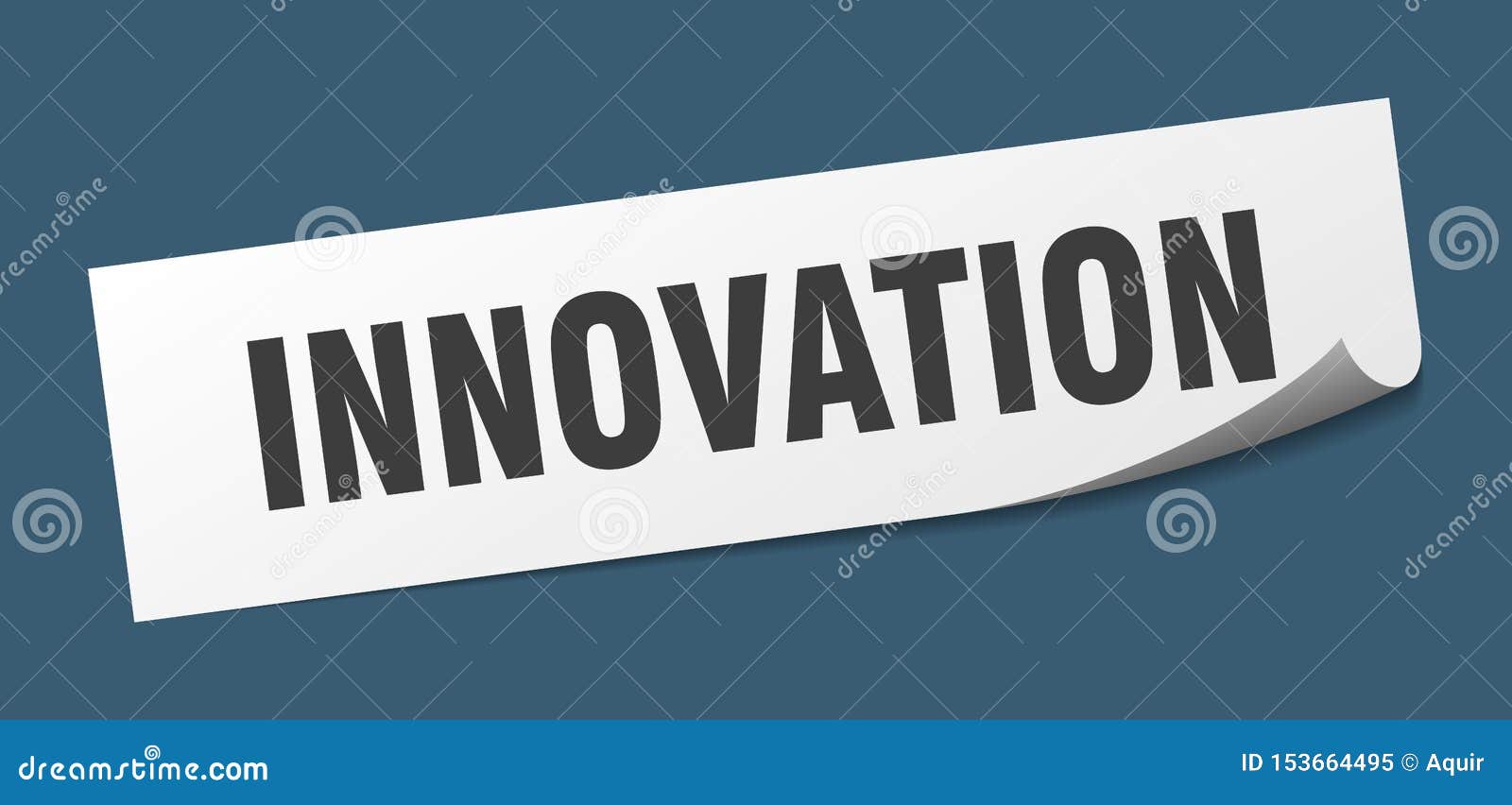 Innovation sticker. stock vector. Illustration of white - 153664495