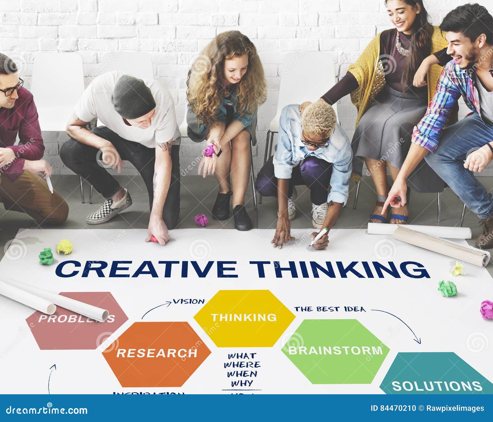 Innovation Strategy Creativity Brainstorming Concept Stock Photo ...