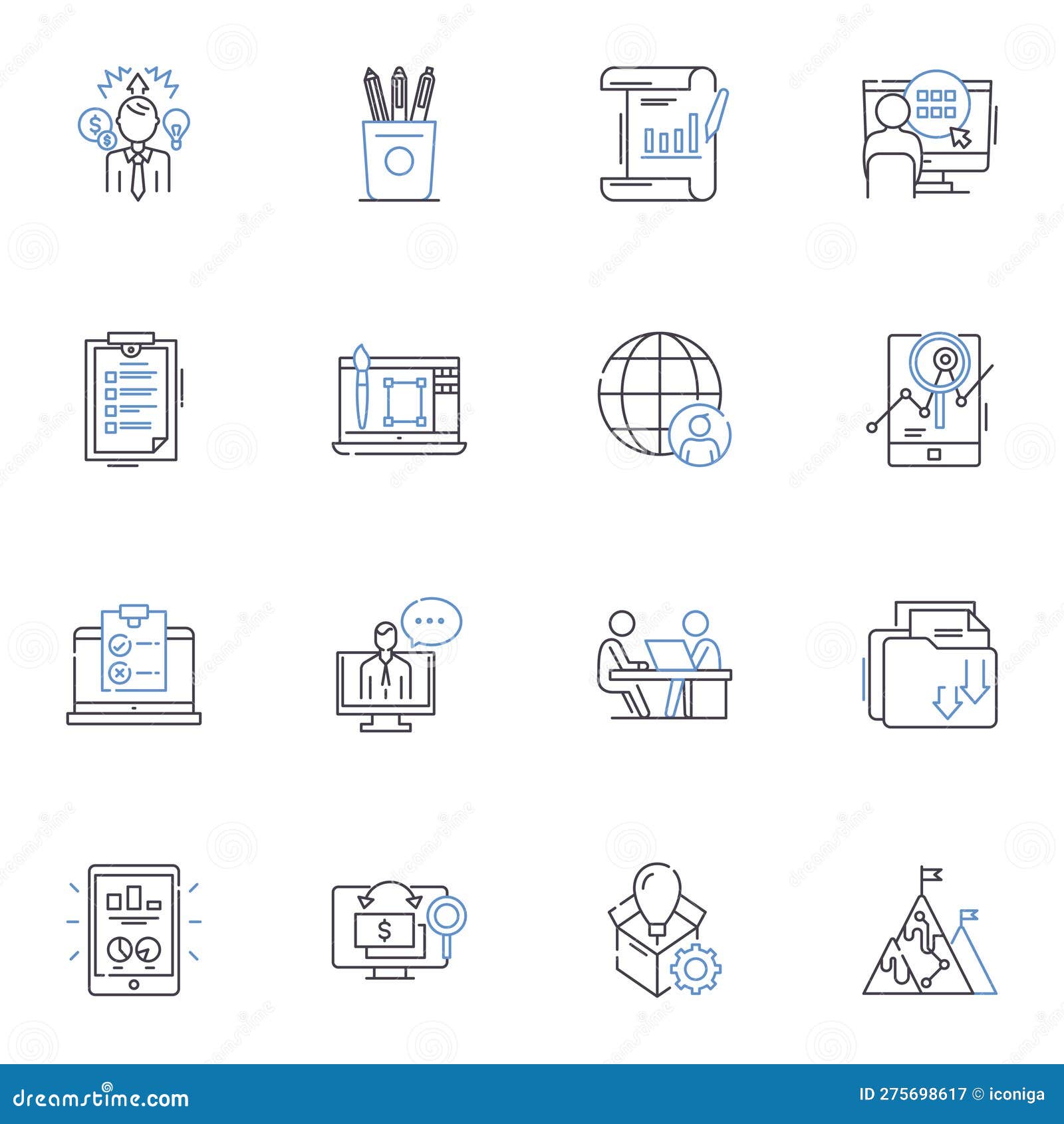 Innovation Strategy Line Icons Collection. Disruptive, Agility ... Innovation Strategy Line Icons Collection. Disruptive, Agility ...