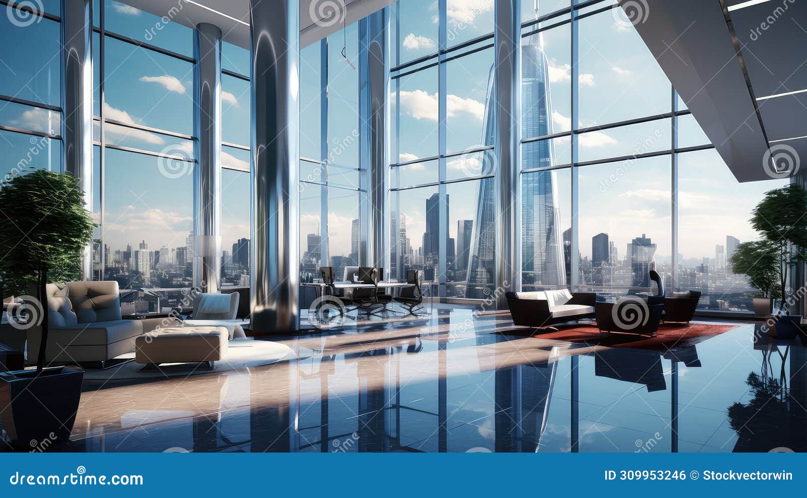 Innovation Success Skyscraper Building Stock Illustration ...