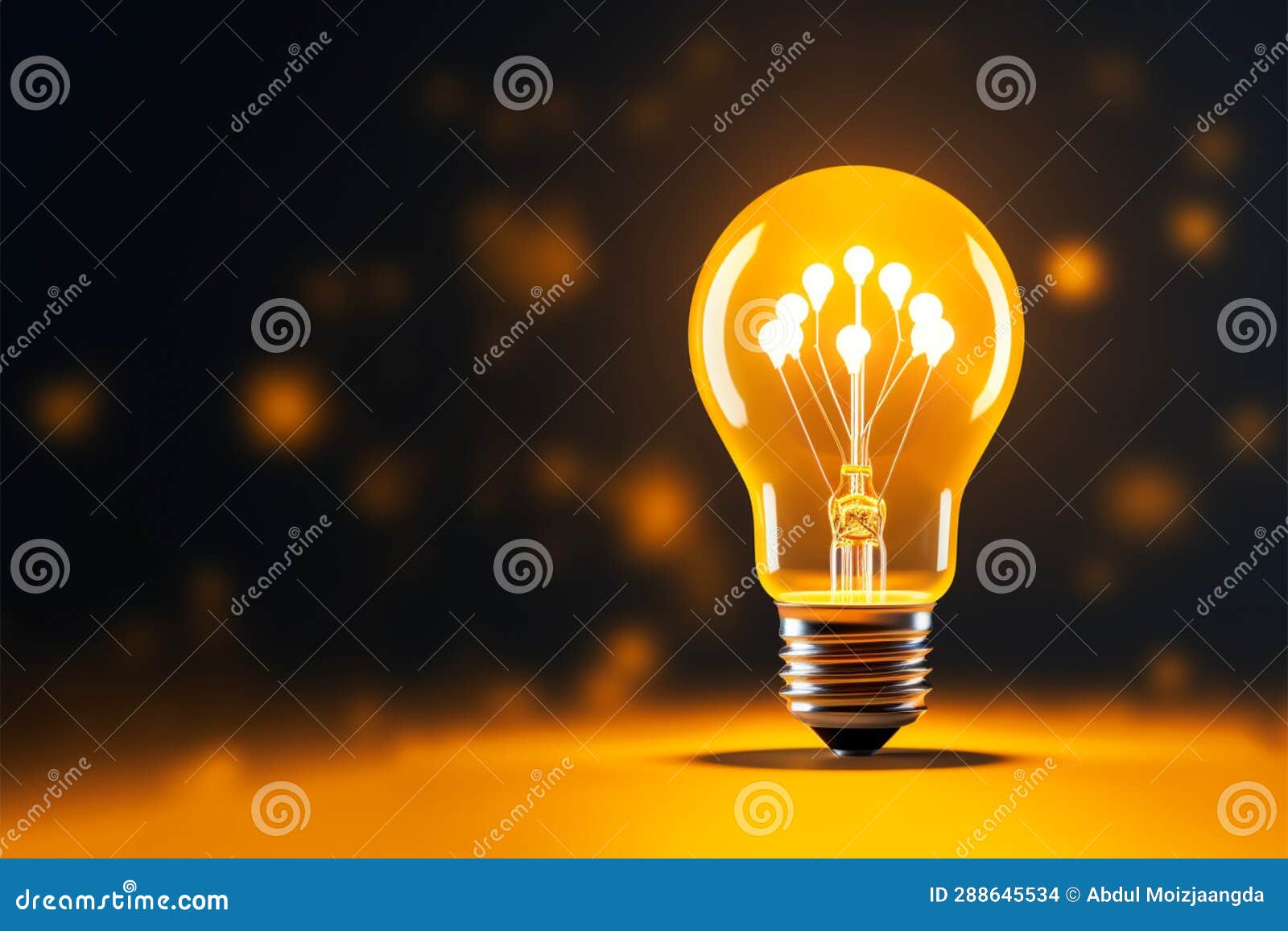 Innovation Takes Shape with a Yellow Idea Template Element Stock ...