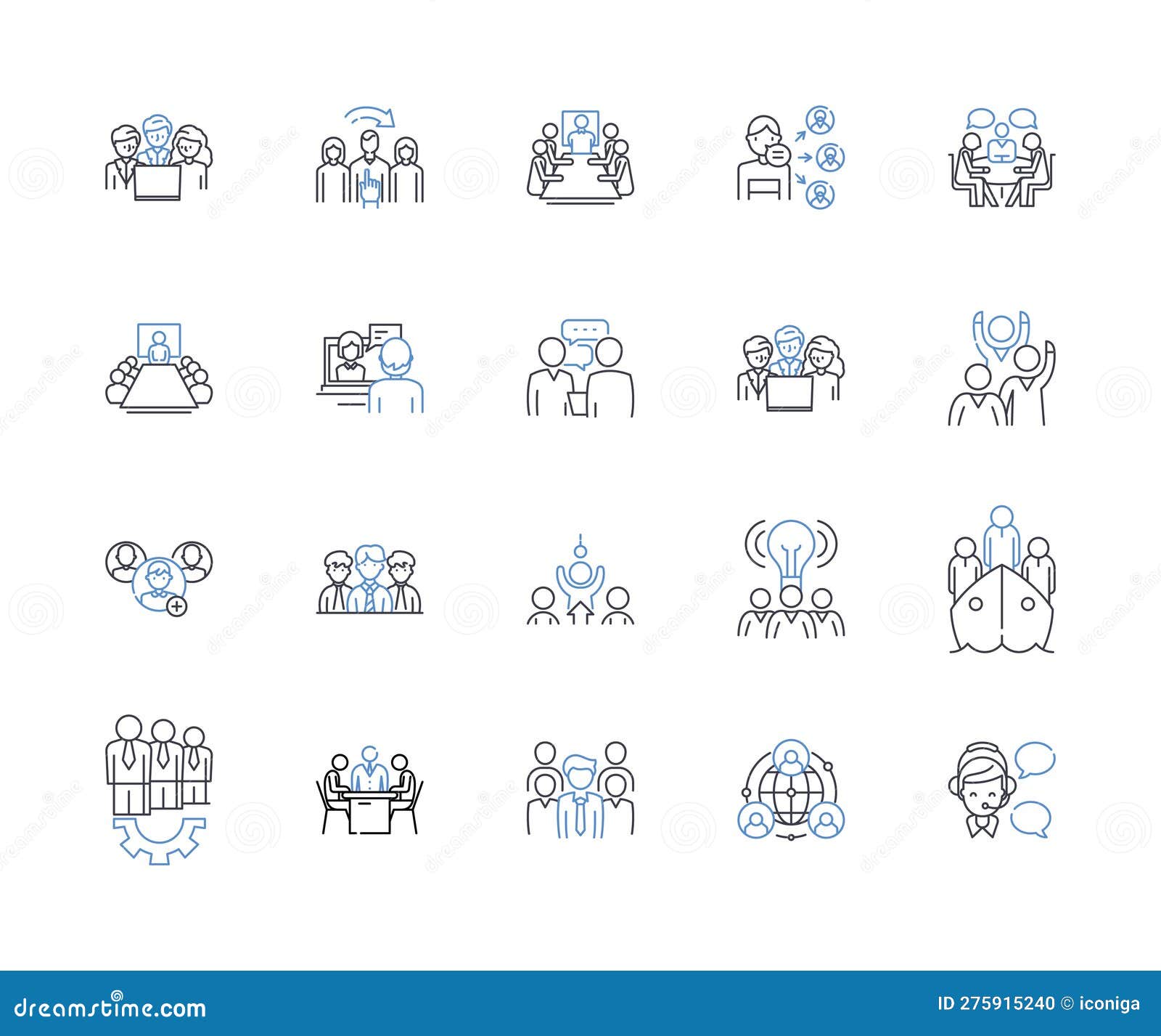 Innovation Techniques Line Icons Collection. Design Thinking, Ideation ...