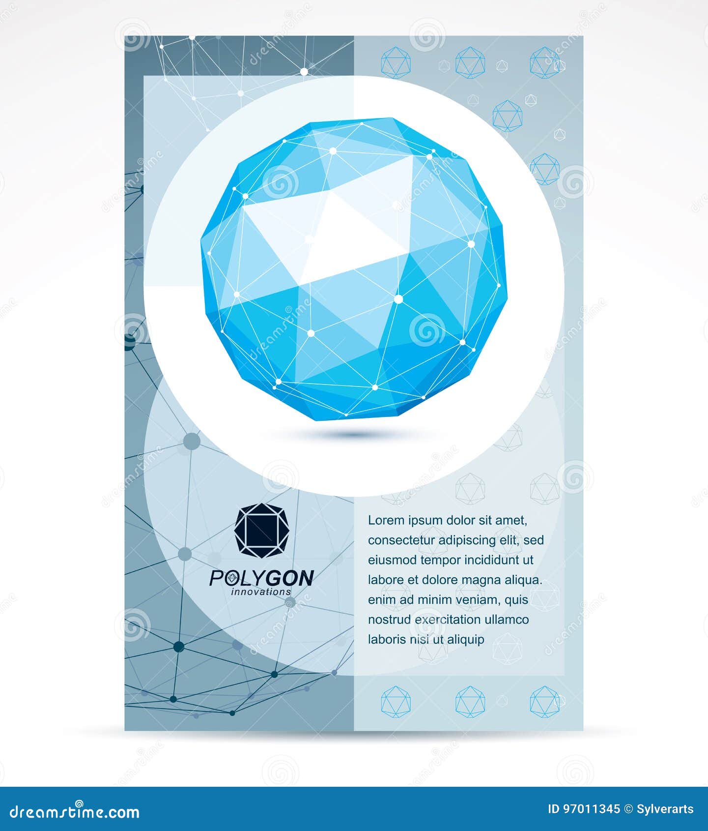 Innovation Technologies Company Presentation Flyer. Graphic Vector ...