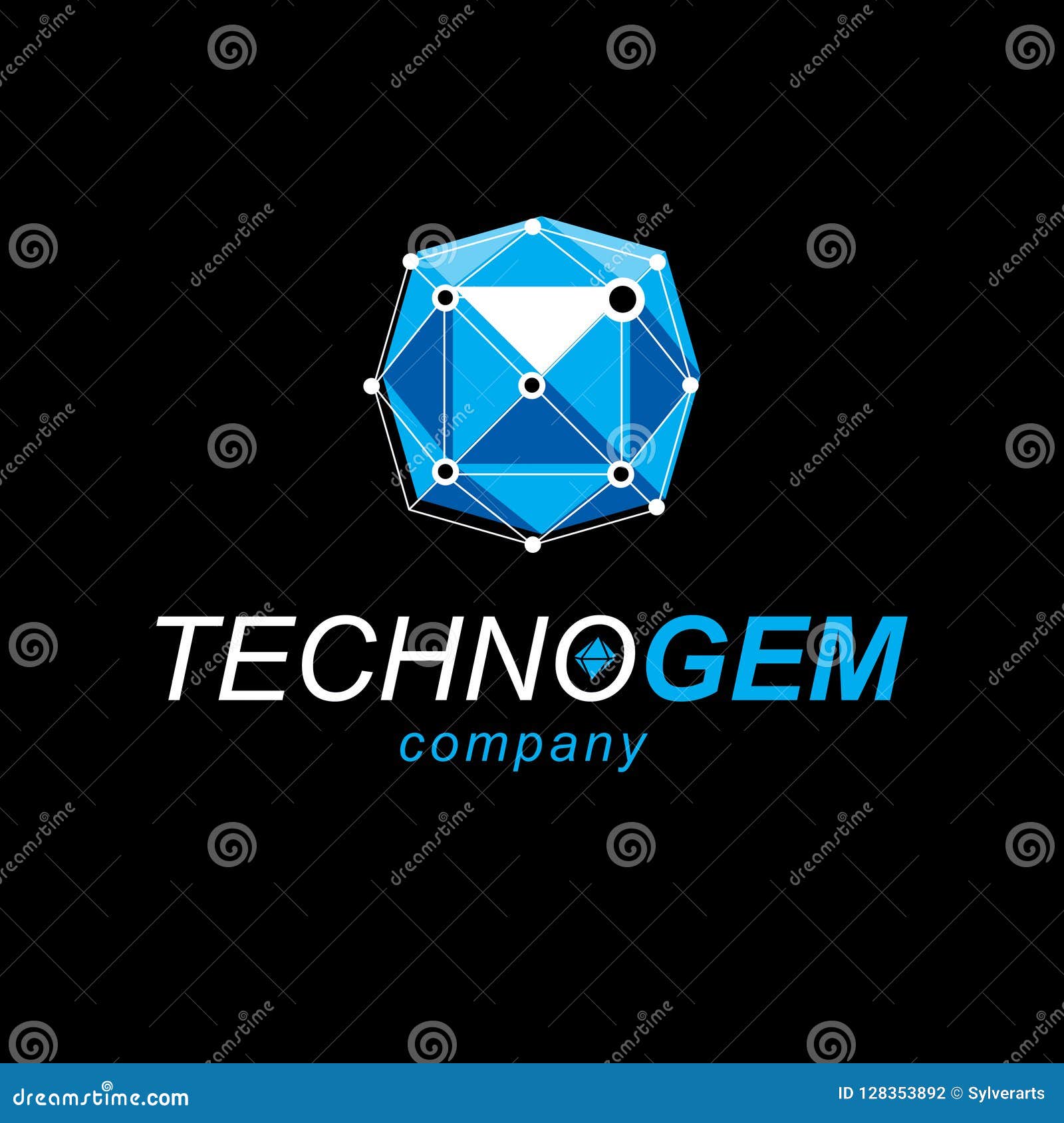 Innovation Technologies Logo. Tech Abstract Shape, Vector Polygonal ...