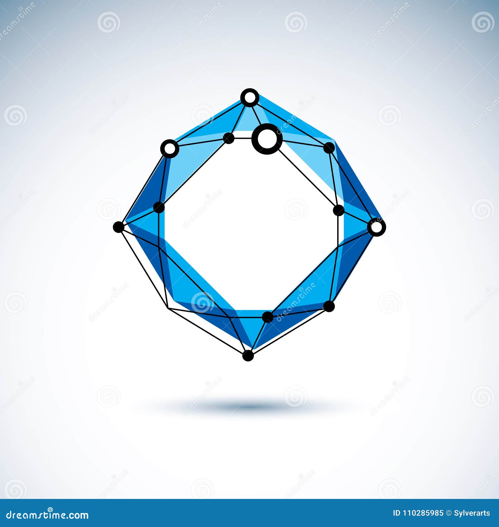 Innovation Technologies Symbol. Abstract Vector 3D Geometric Low Stock ...