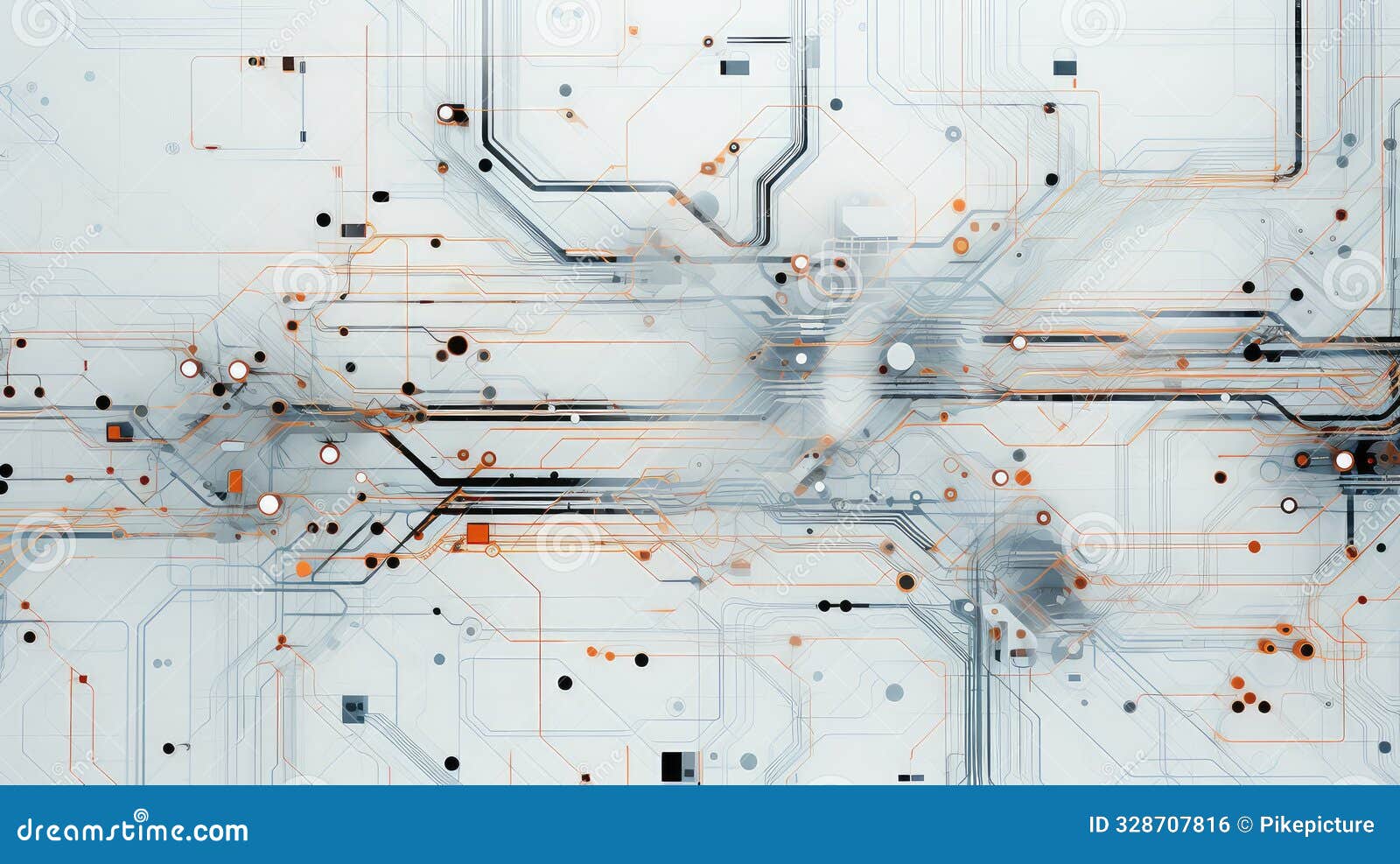 Innovation Technology Abstract White Background Stock Illustration ...