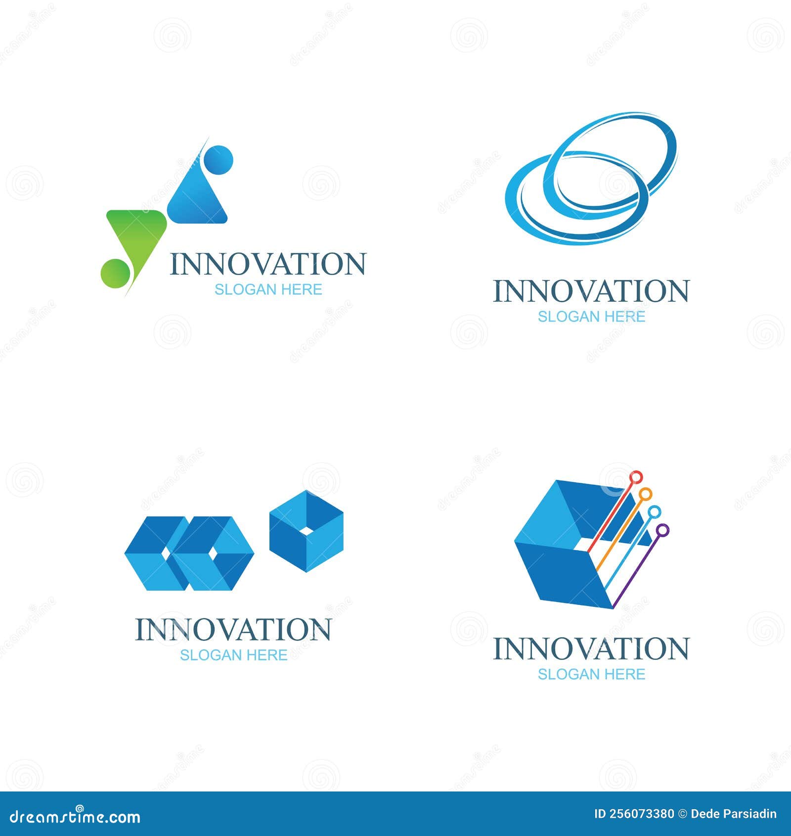 Innovation and Technology Company Abstract Vector Logo Template Stock ...