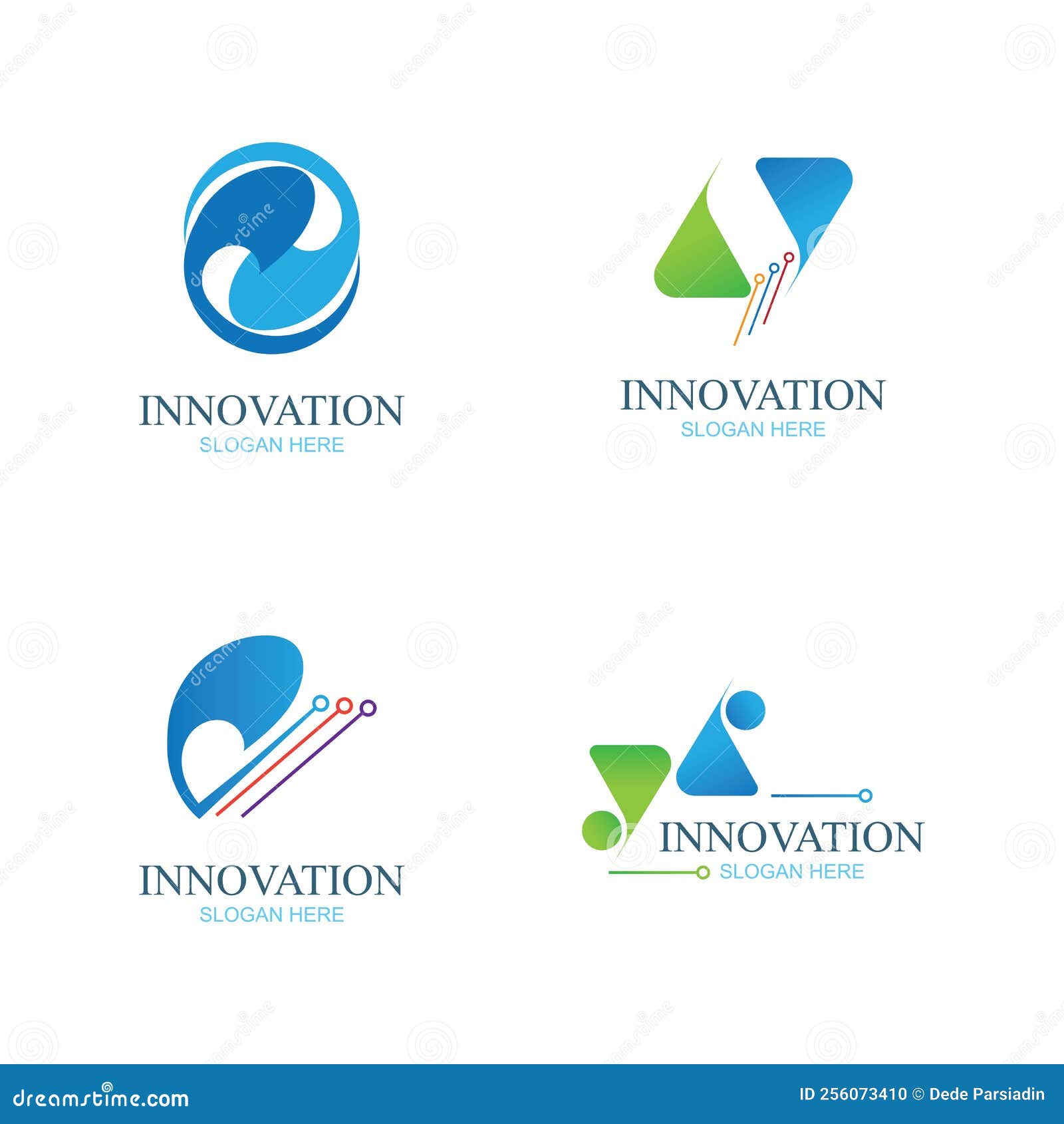 Innovation and Technology Company Abstract Vector Logo Template Stock ...