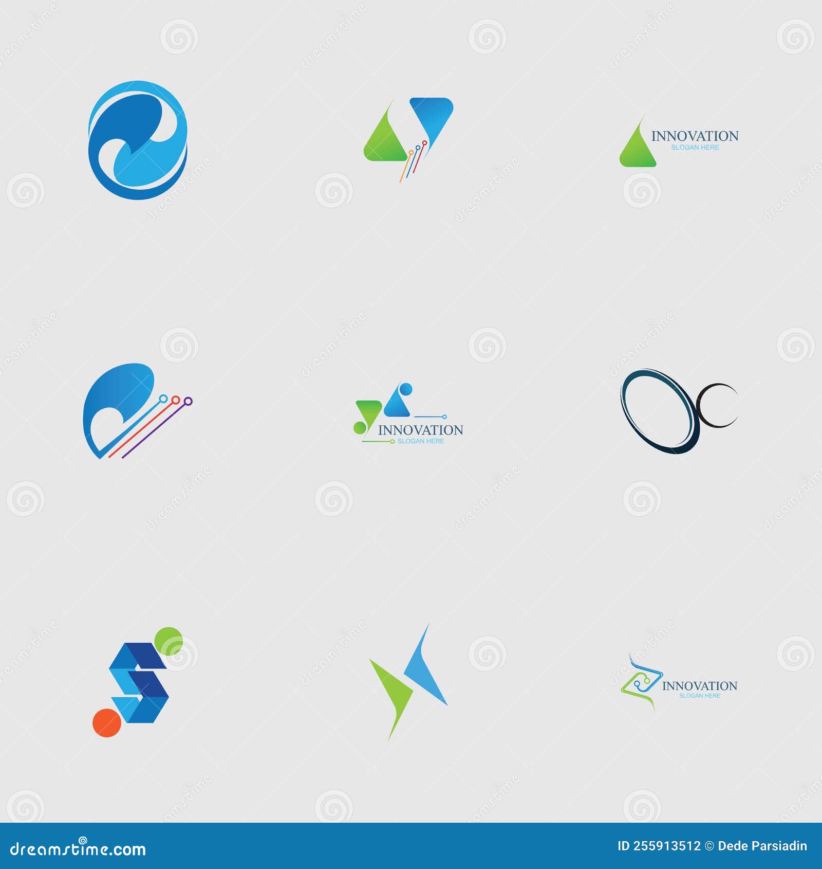 Innovation and Technology Company Abstract Vector Logo Template Stock ...