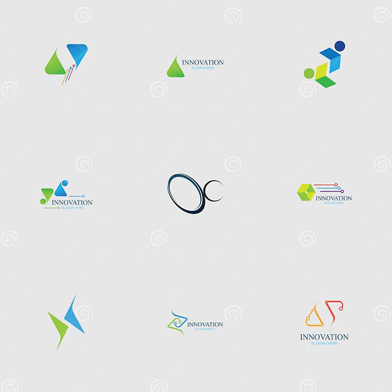 Innovation and Technology Company Abstract Vector Logo Template Stock ...