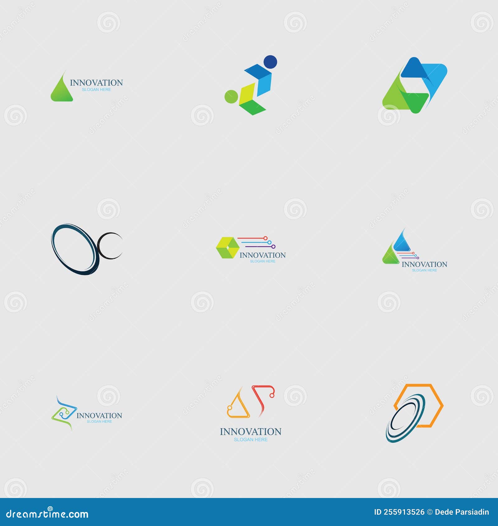 Innovation and Technology Company Abstract Vector Logo Template Stock ...