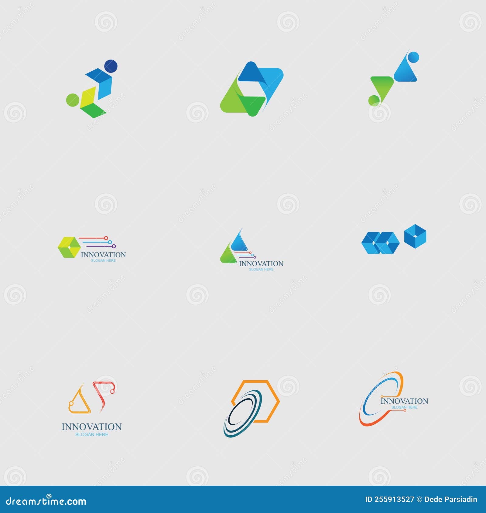 Innovation and Technology Company Abstract Vector Logo Template Stock ...