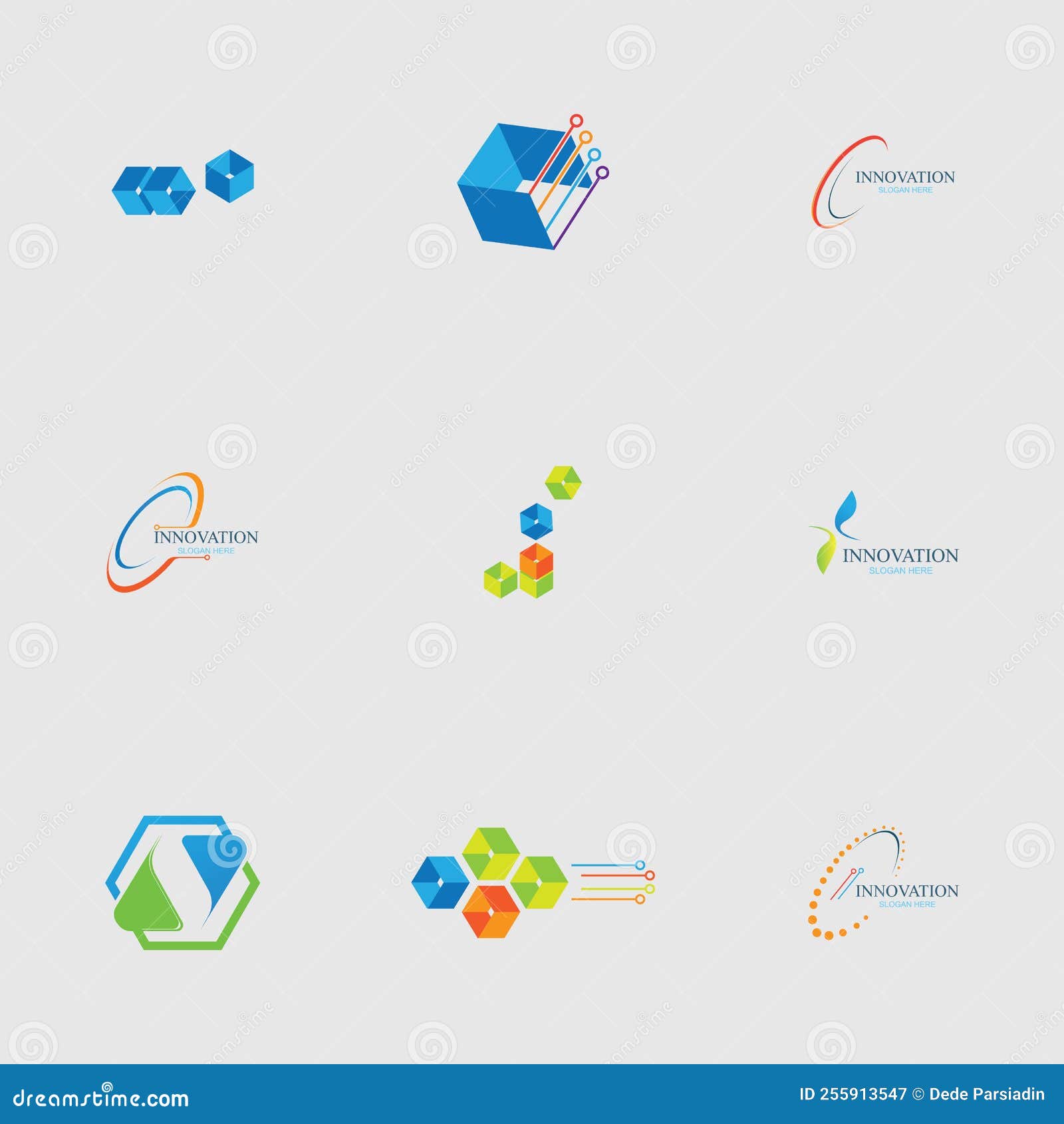 Innovation and Technology Company Abstract Vector Logo Template Stock ...