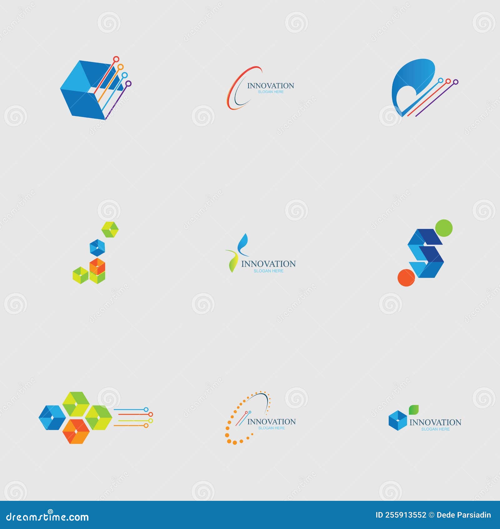 Innovation and Technology Company Abstract Vector Logo Template Stock ...
