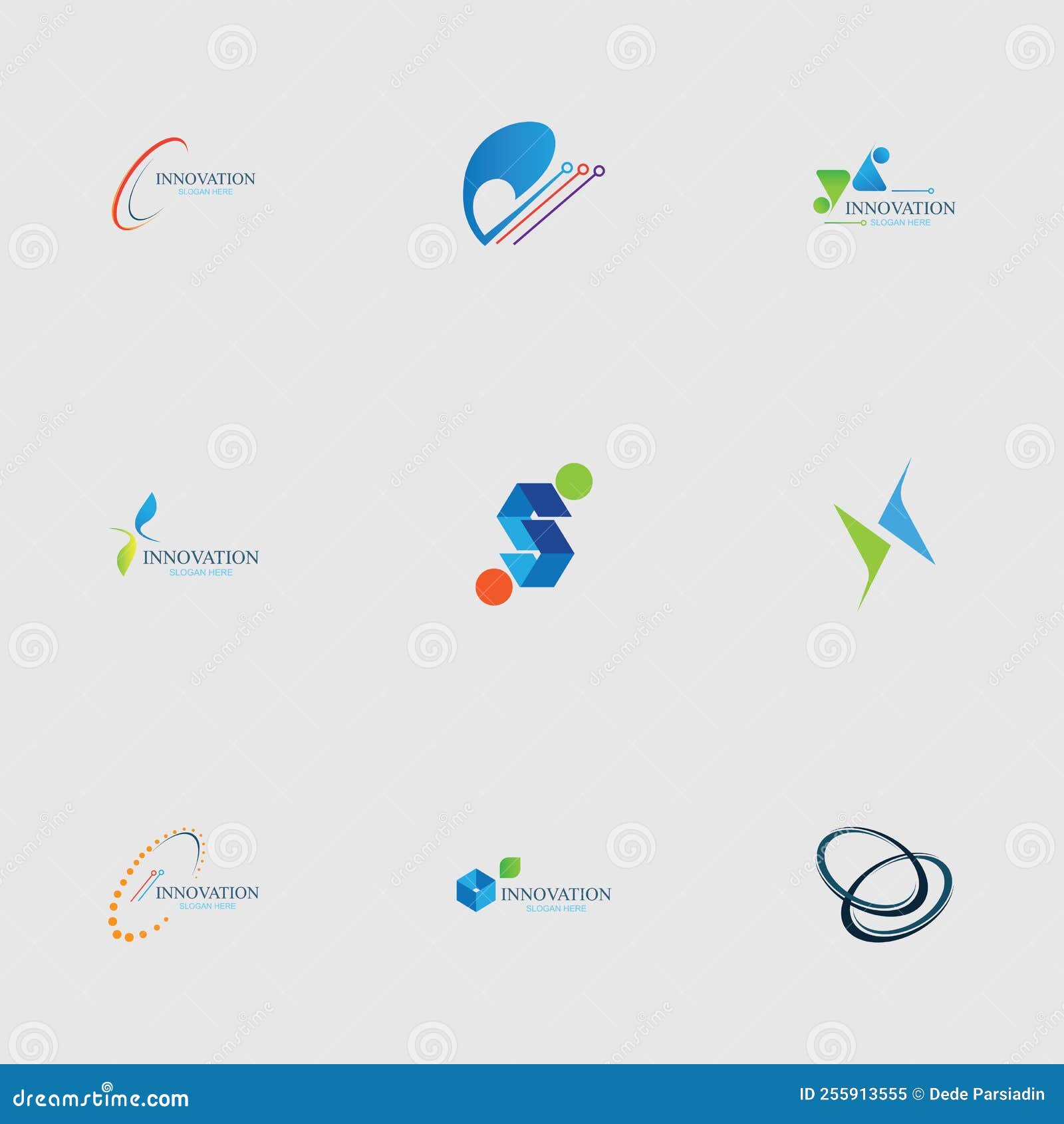 Innovation and Technology Company Abstract Vector Logo Template Stock ...