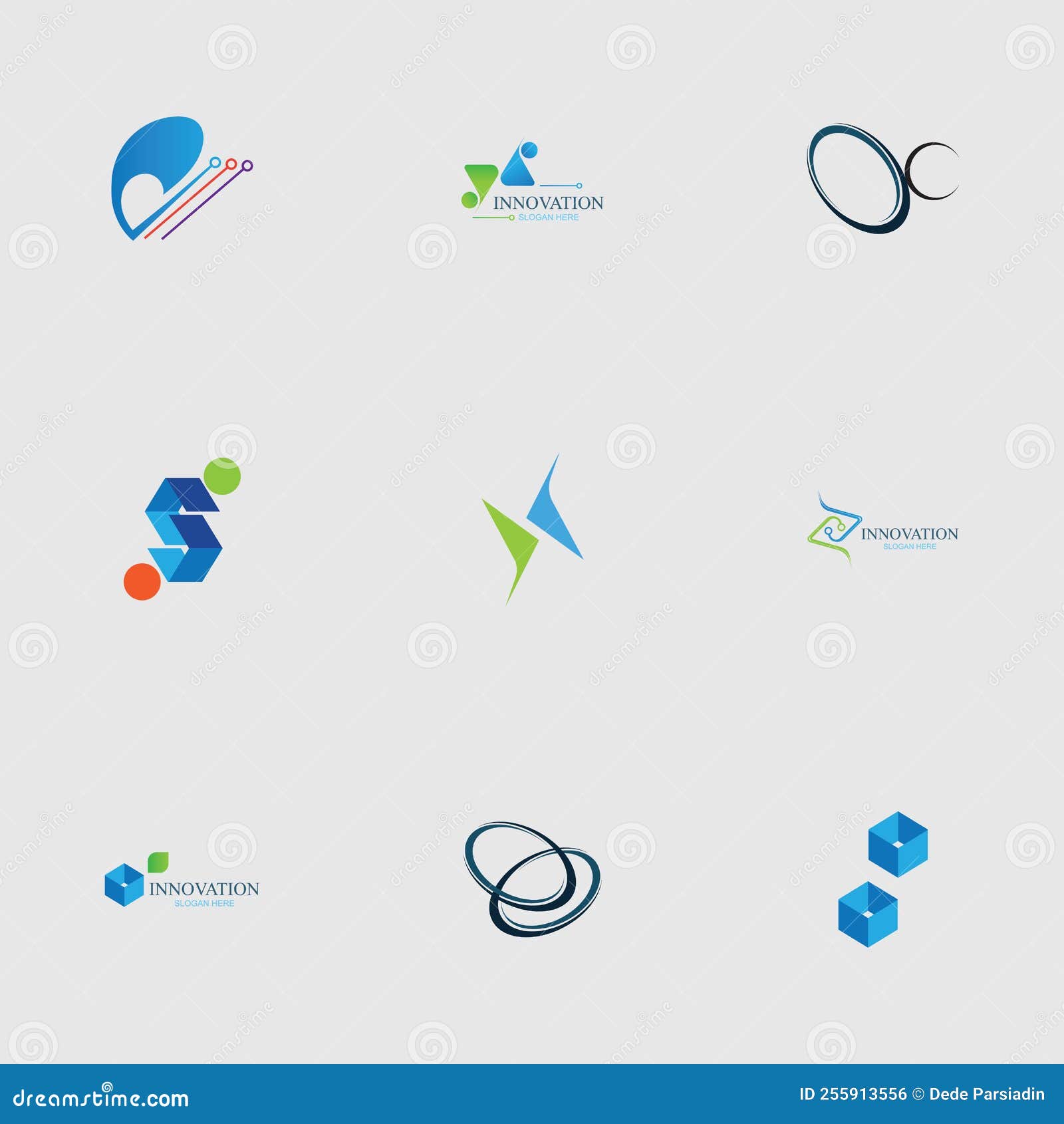 Innovation and Technology Company Abstract Vector Logo Template Stock ...