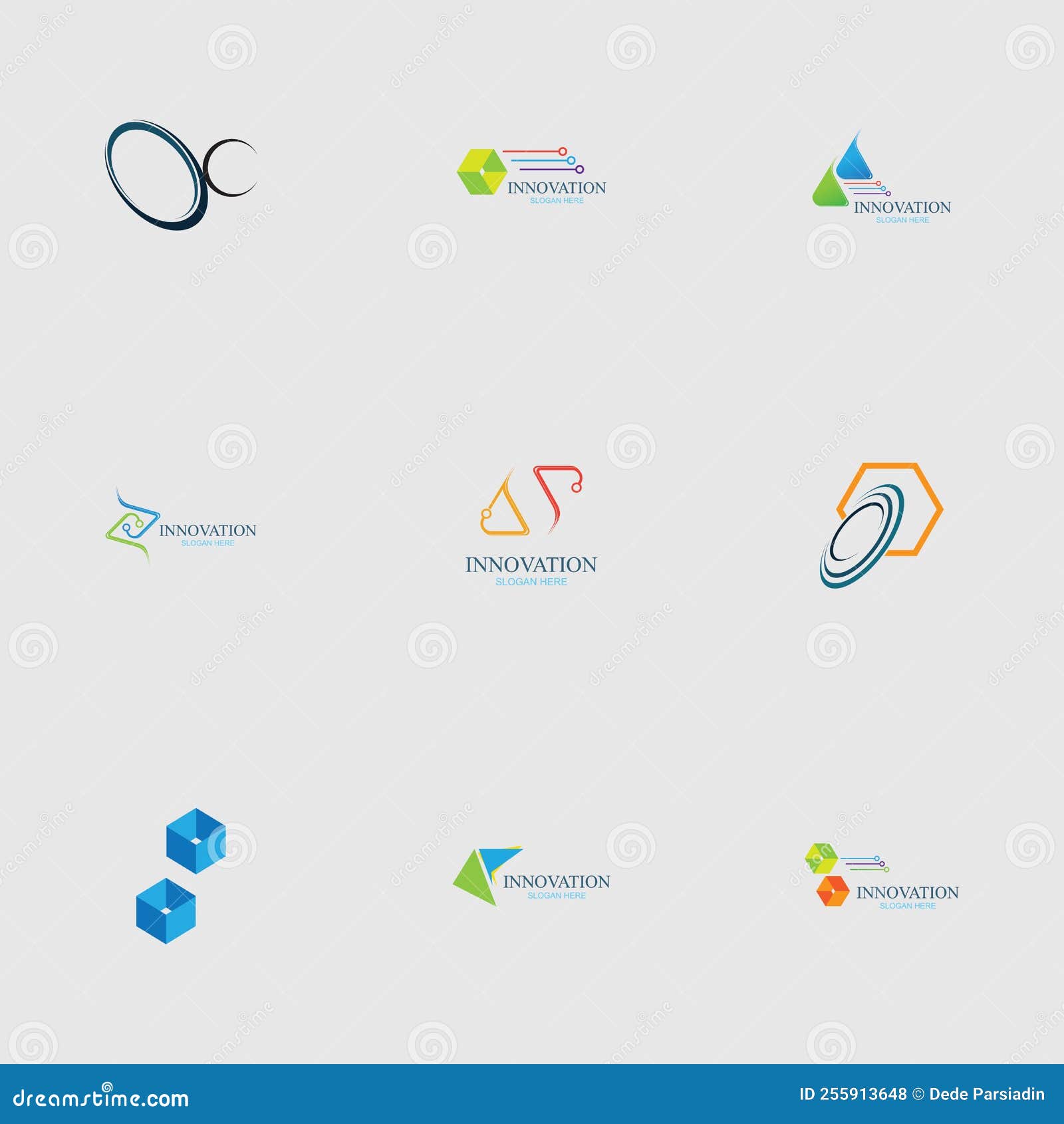 Innovation and Technology Company Abstract Vector Logo Template Stock ...