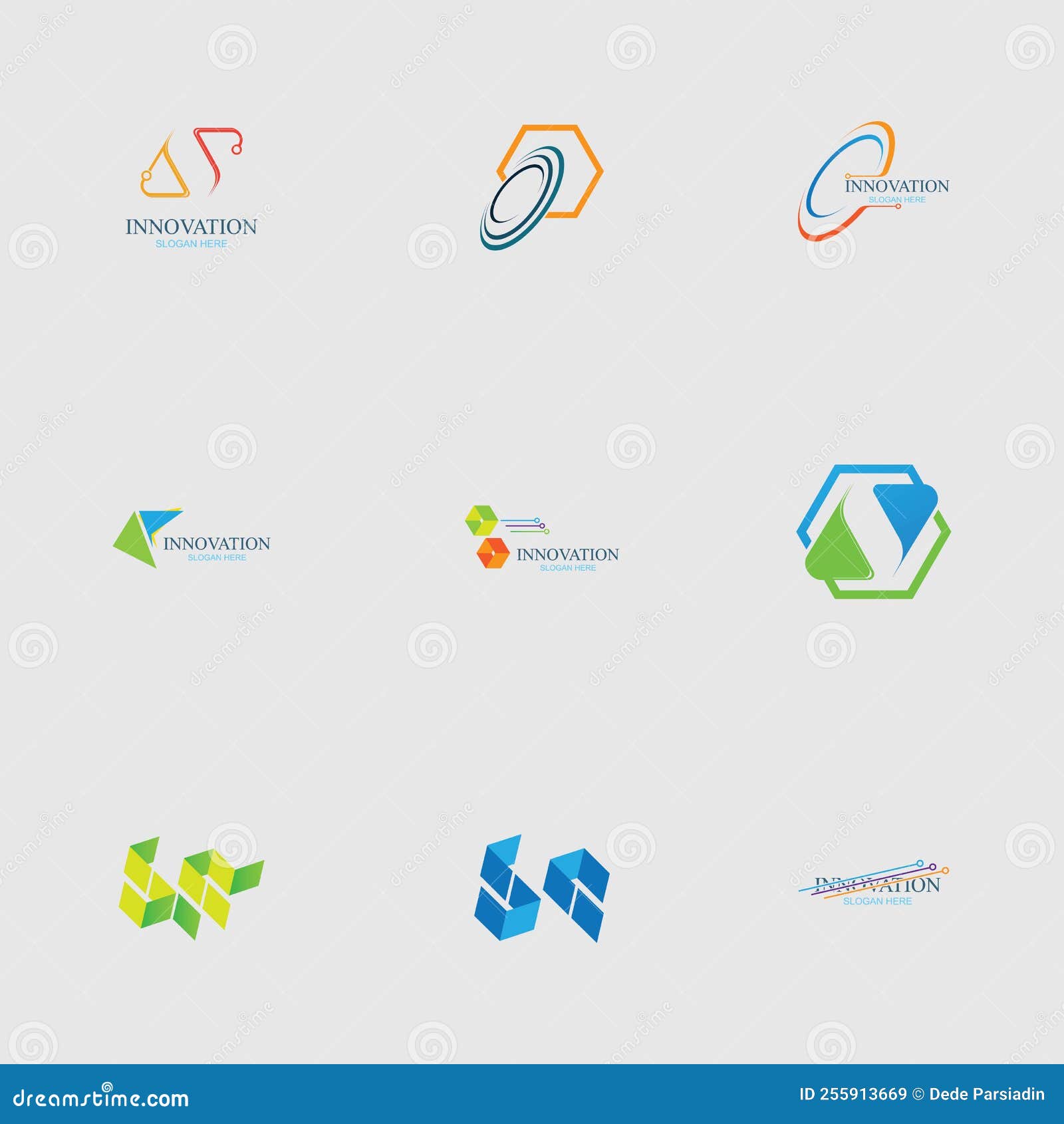 Innovation and Technology Company Abstract Vector Logo Template Stock ...
