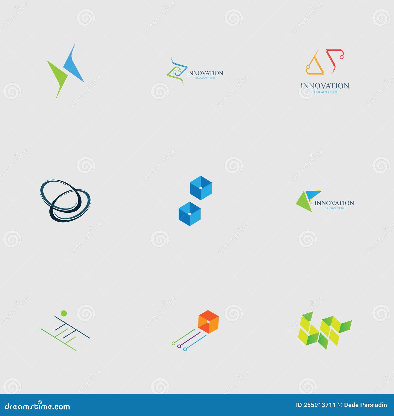 Innovation and Technology Company Abstract Vector Logo Template Stock ...