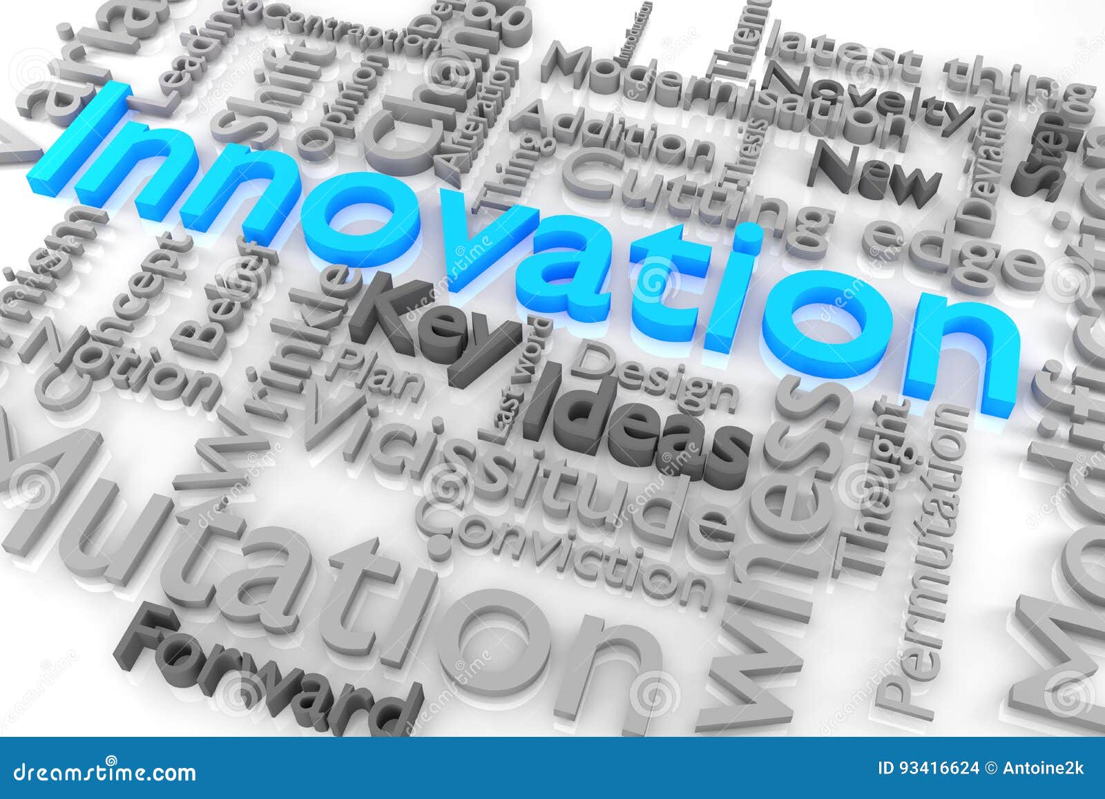 Innovation and Technology Concept Related Words in Tag Cloud Stock ...