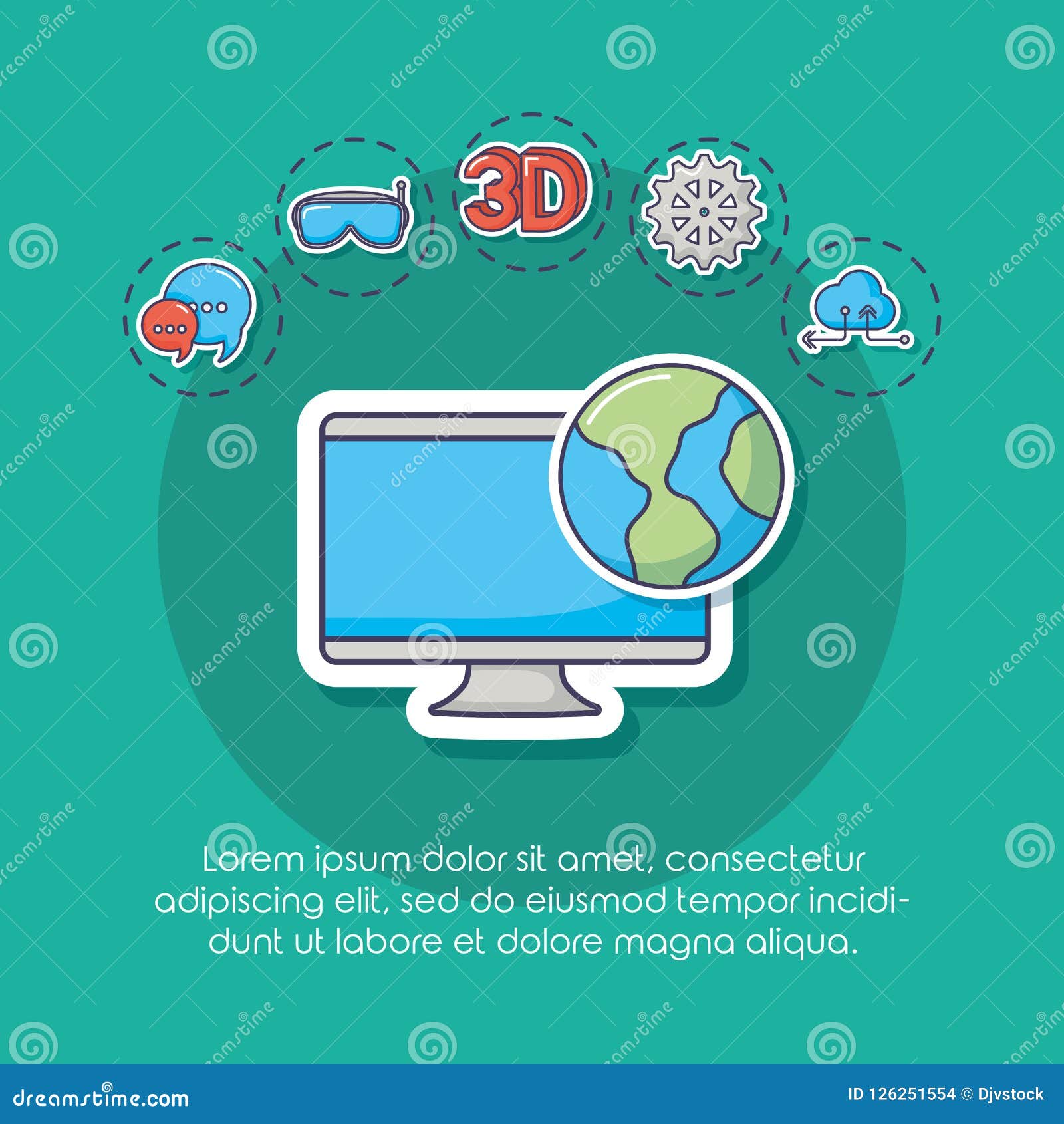 Innovation and Technology Design Stock Vector - Illustration of ...