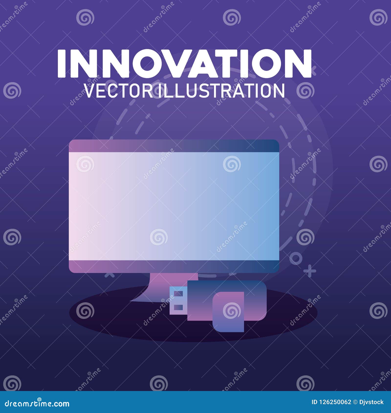 Innovation and Technology Design Stock Vector - Illustration of ...