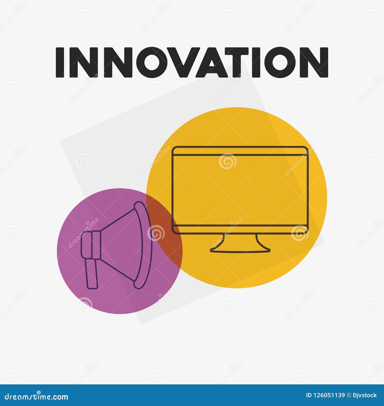 Innovation and Technology Design Stock Vector - Illustration of display ...