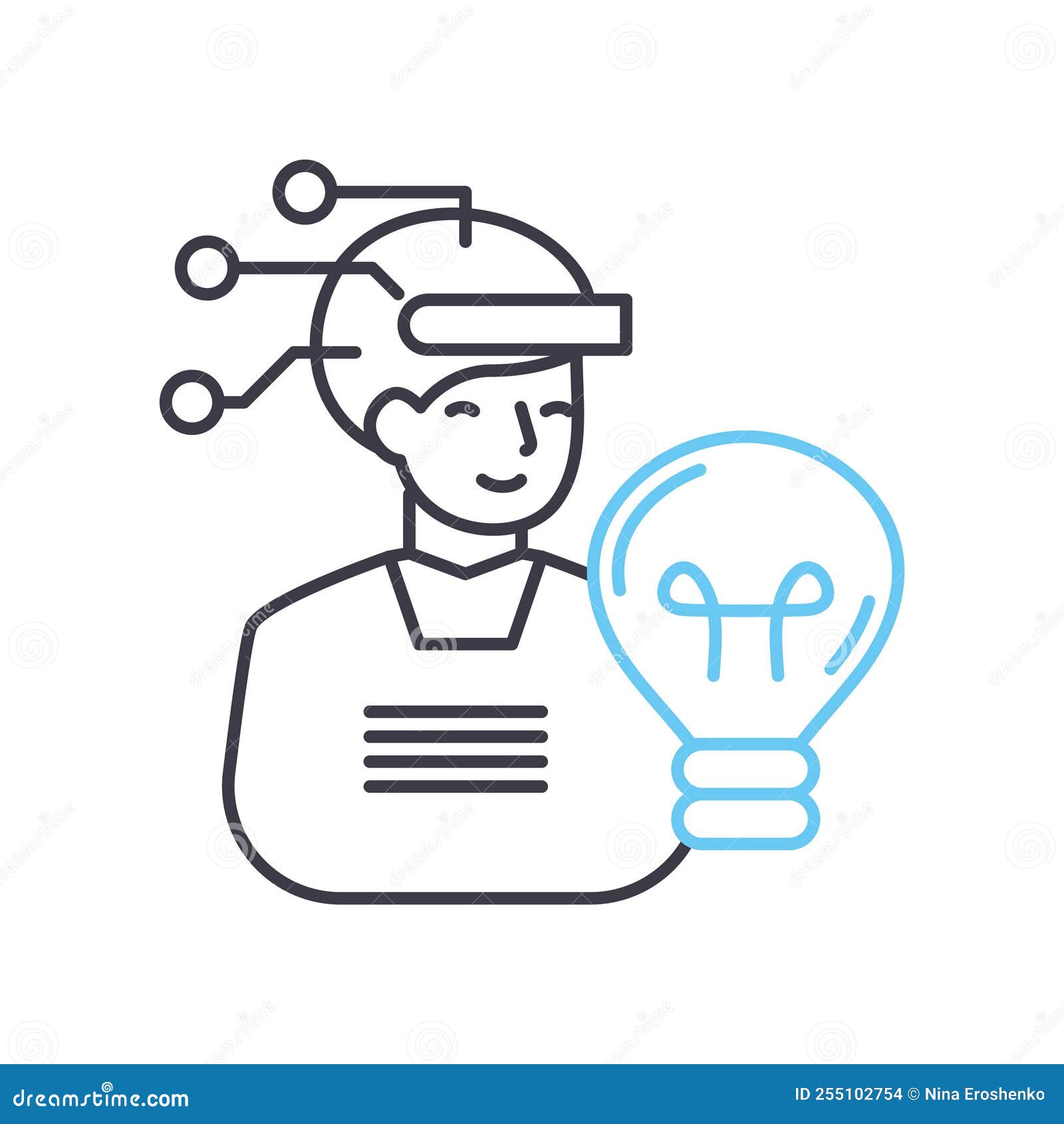 Innovation Technology Line Icon, Outline Symbol, Vector Illustration ...