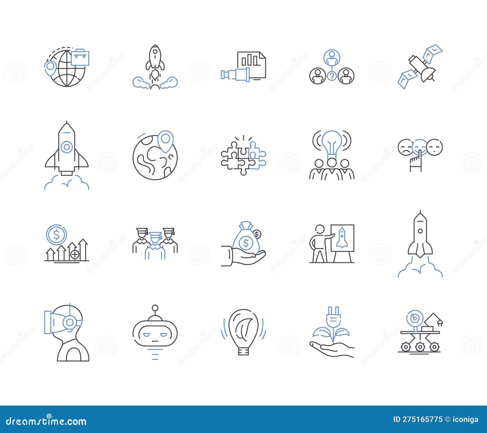 Innovation Technology Outline Icons Collection. Innovative, Technology ... Innovation Technology Outline Icons Collection. Innovative, Technology ...