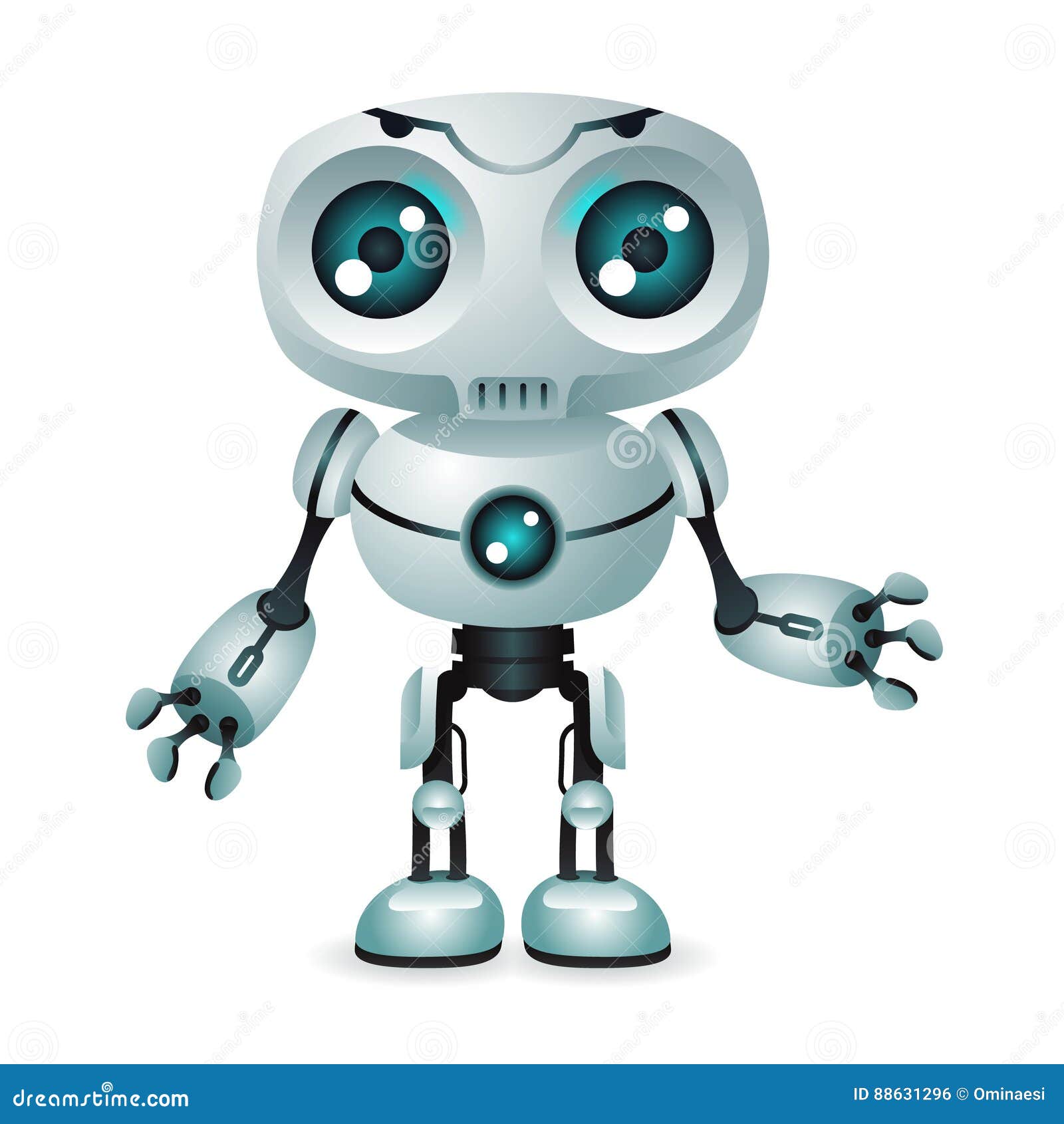 Innovation Technology Science Fiction Future Cute Little 3d Robot ...