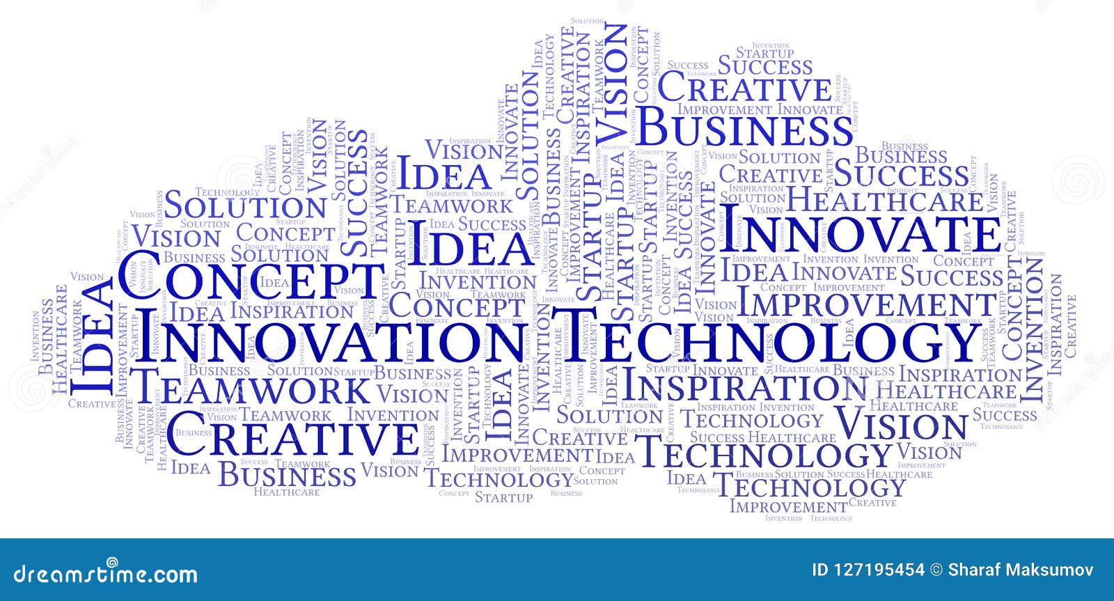Innovation Technology Word Cloud, Made with Text only. Stock ...