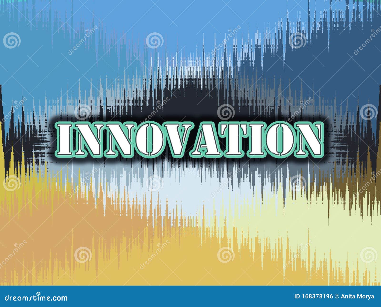 Innovation Text and Background Design Stock Illustration - Illustration ...