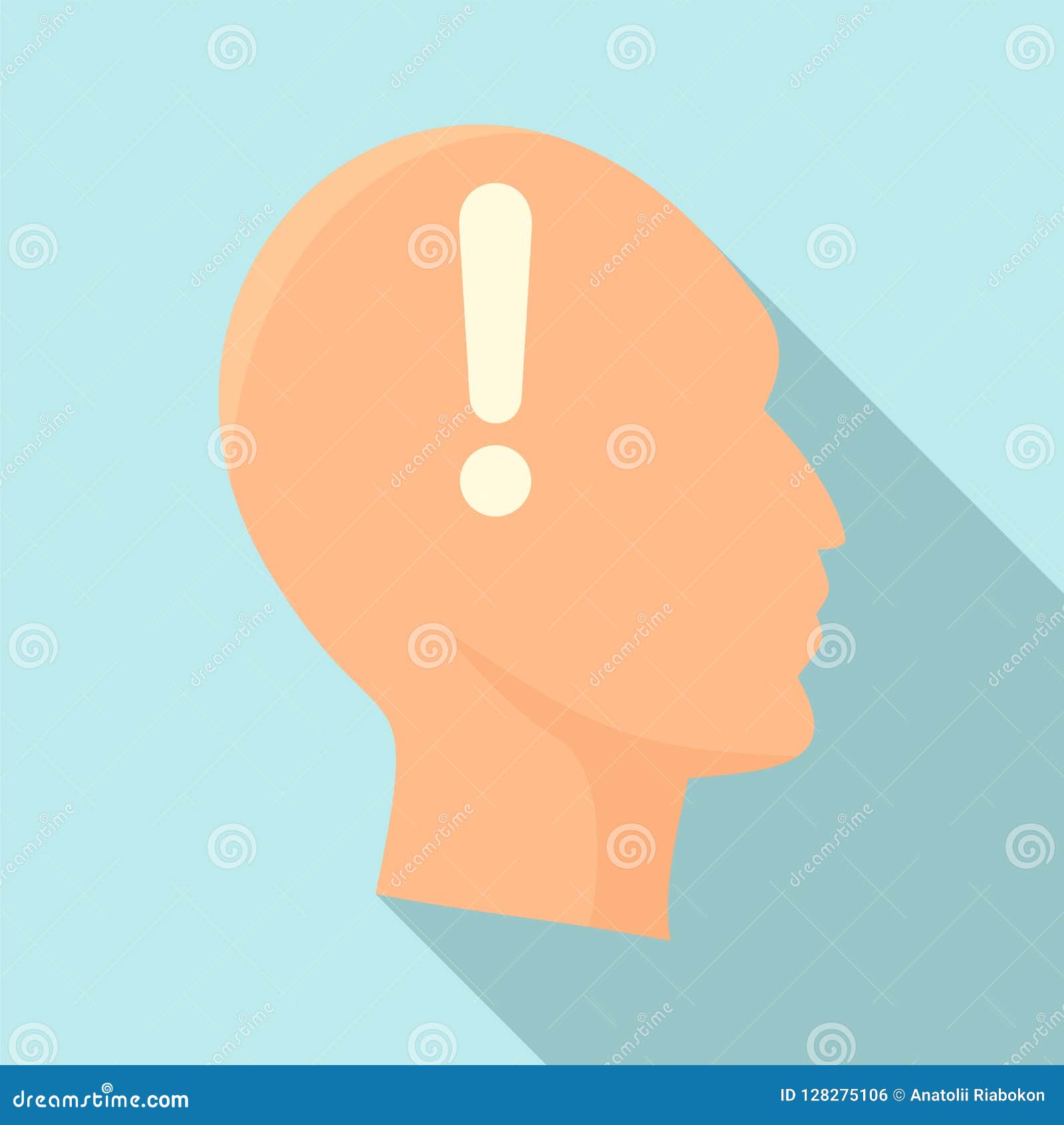 Innovation Thinking Icon, Flat Style Stock Vector - Illustration of ...