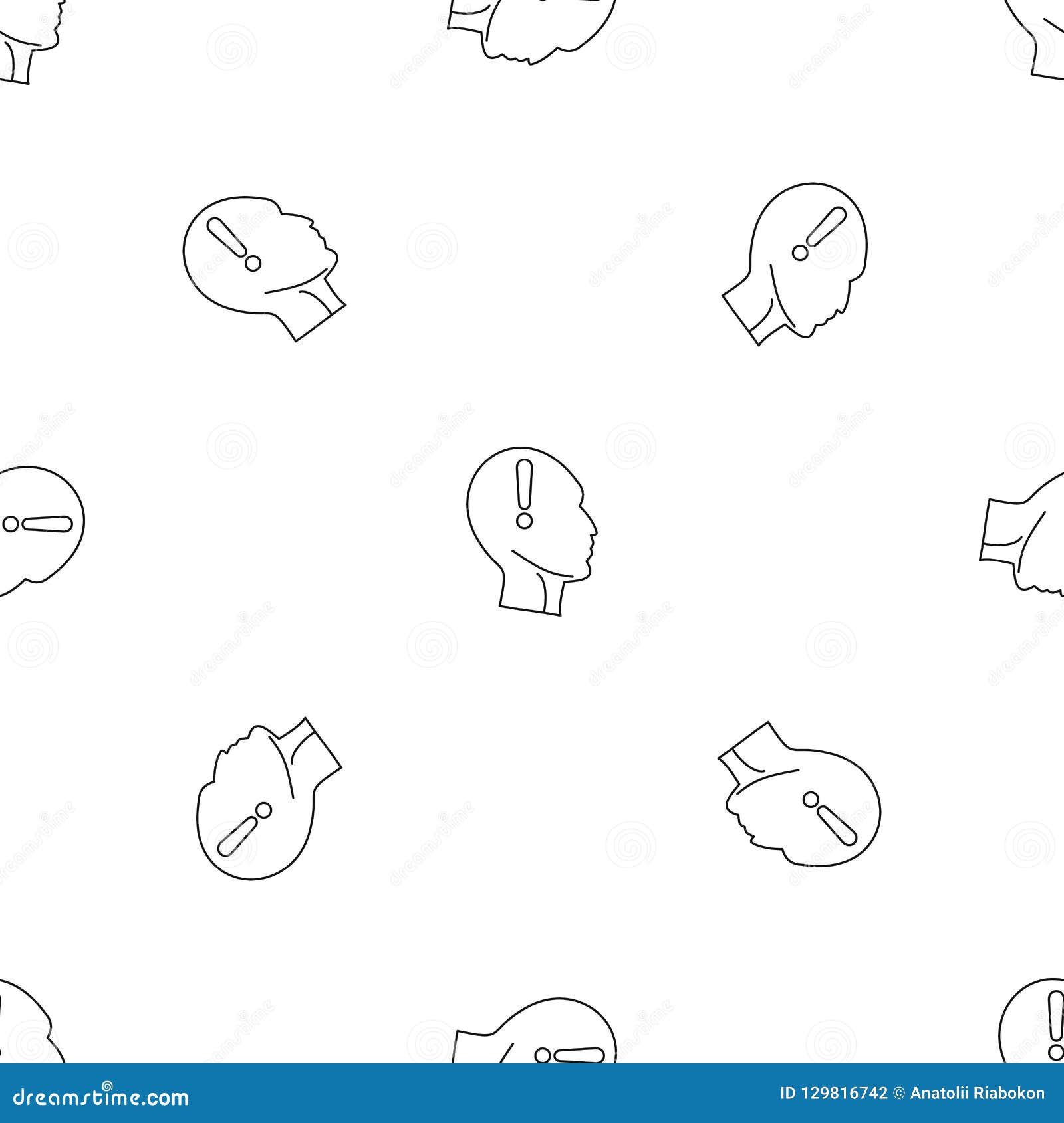 Innovation Thinking Pattern Seamless Vector Stock Vector - Illustration ...