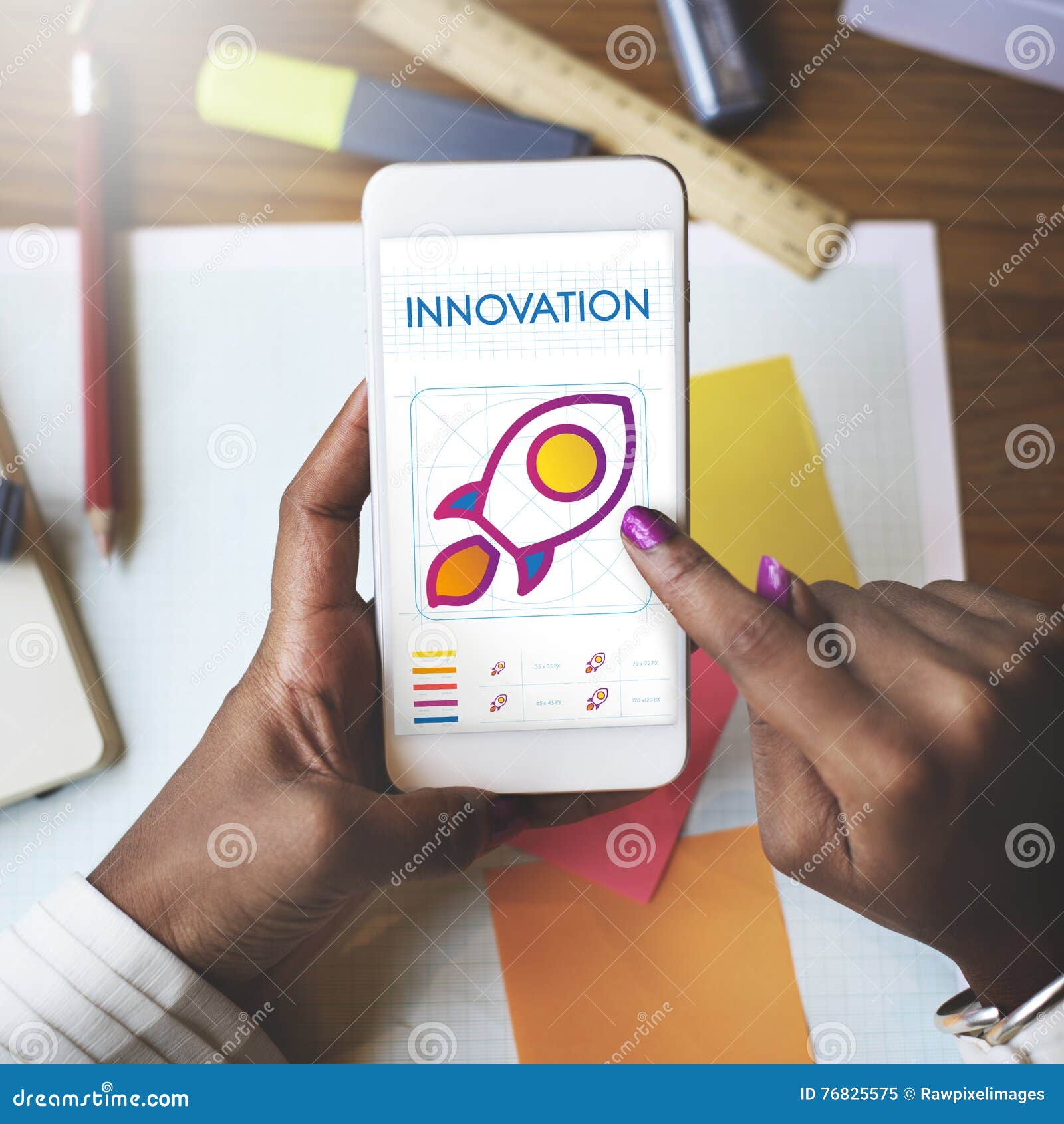 Innovation Transformation Technology Mobile Concept Stock Image - Image ...