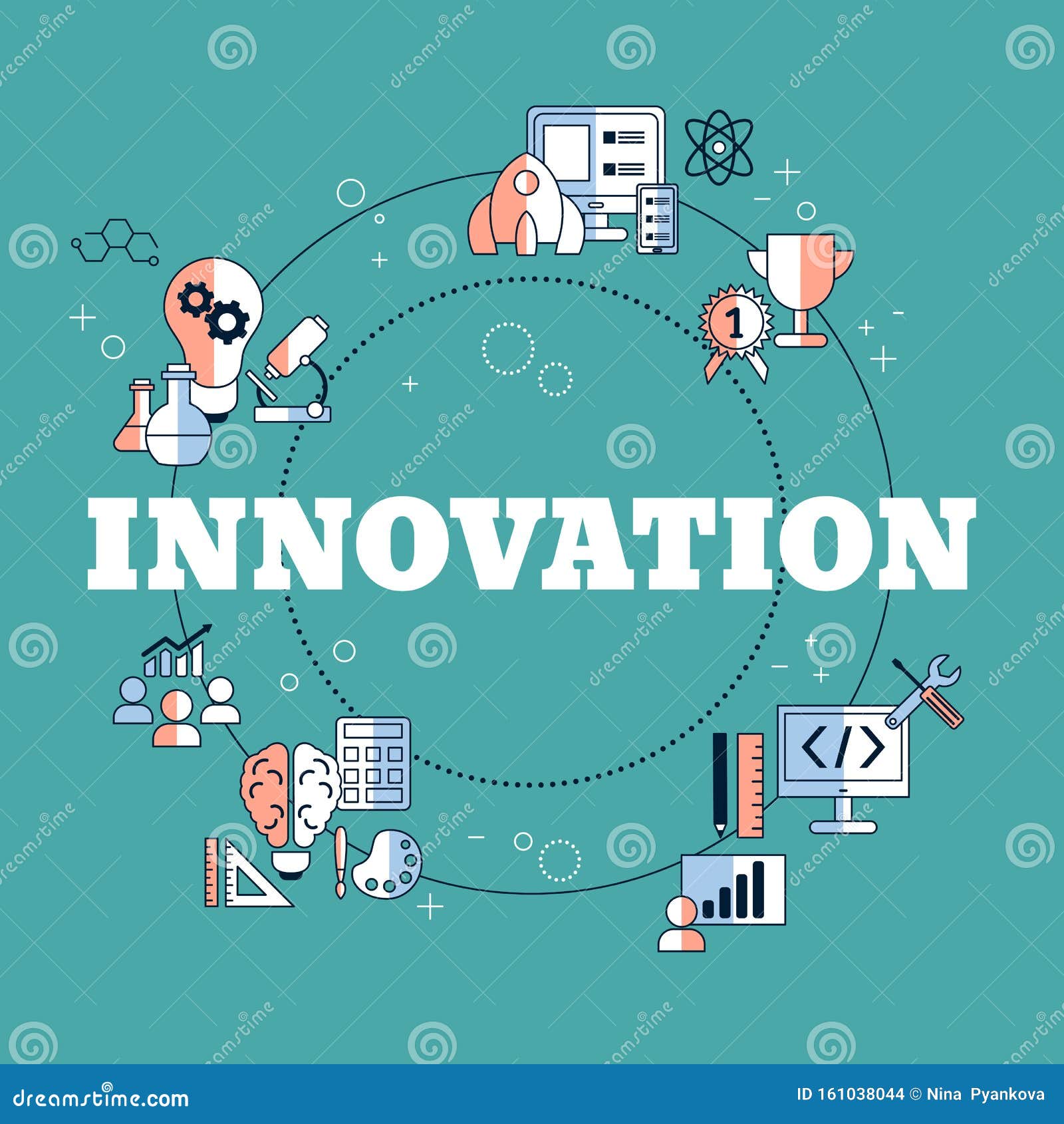 Innovation vector concept stock vector. Illustration of develop - 161038044