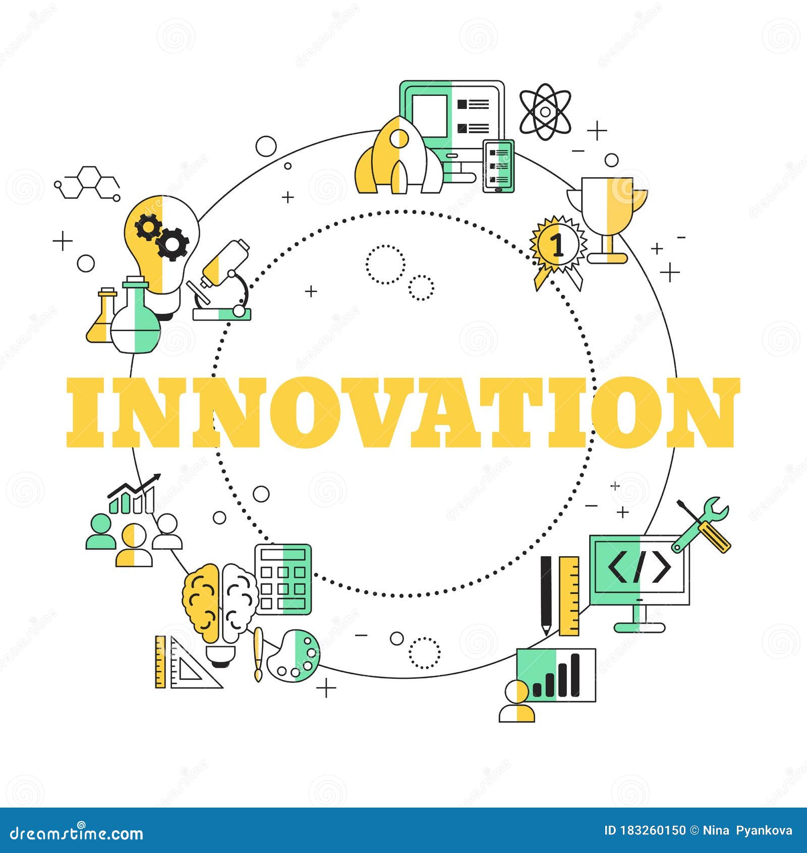 Innovation vector concept stock vector. Illustration of creative ...