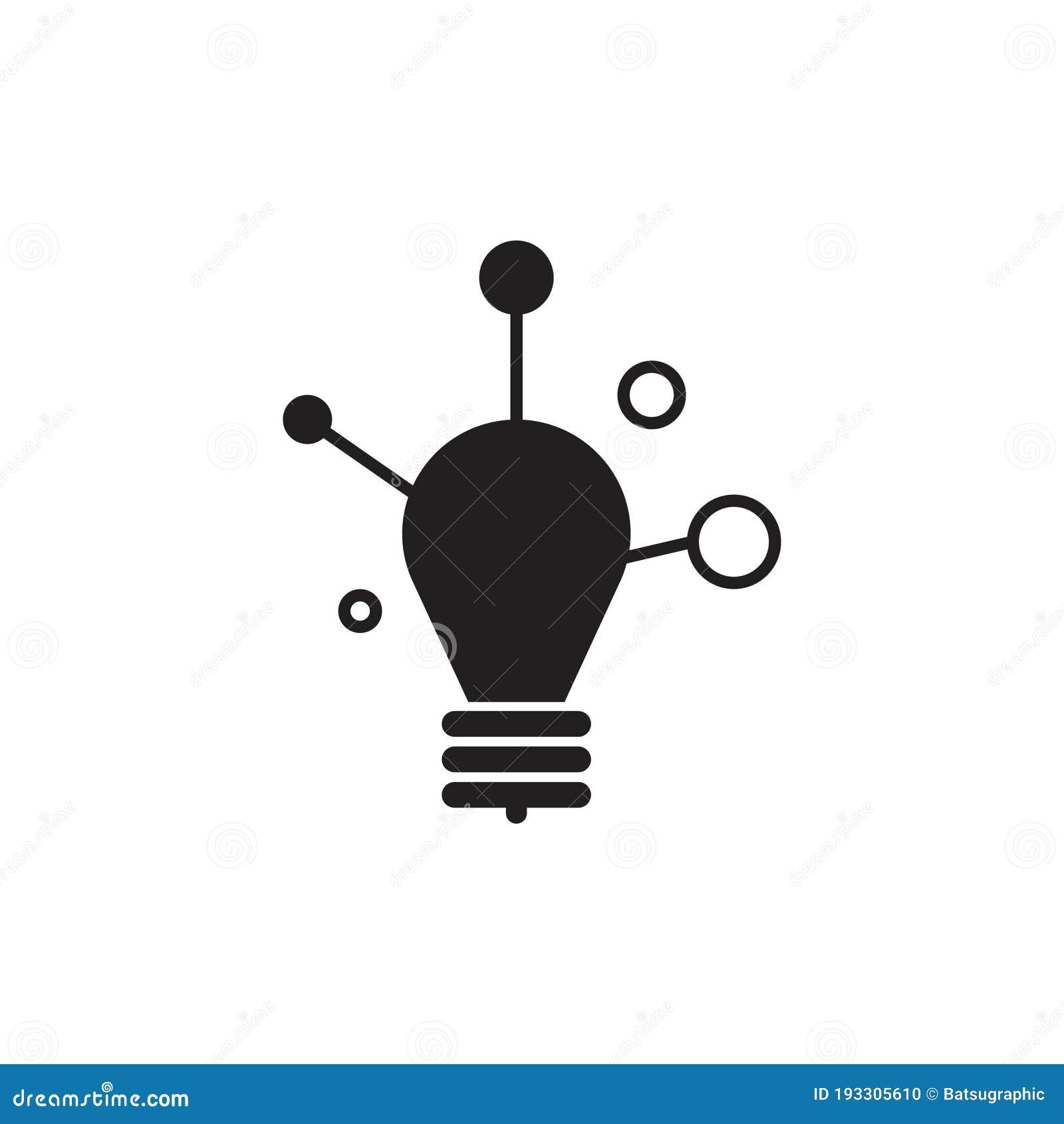 Innovation Vector Icon Logo Design Stock Vector - Illustration of ...