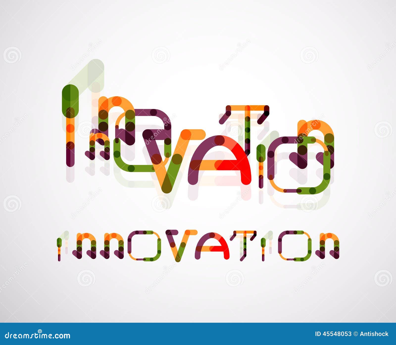 Innovation Word Cloud In Shape Of World Map, Business Concept ...