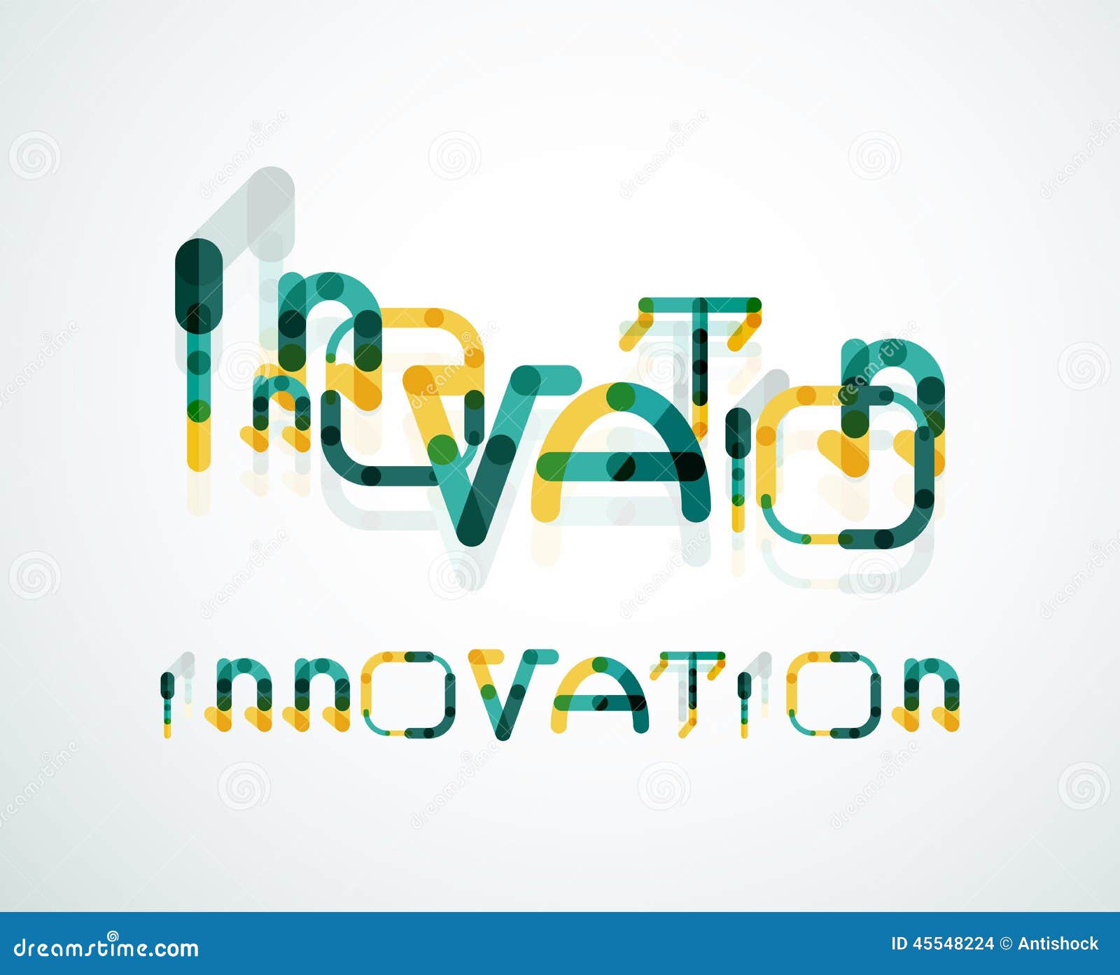 Innovation Word Cloud In Shape Of World Map, Business Concept ...