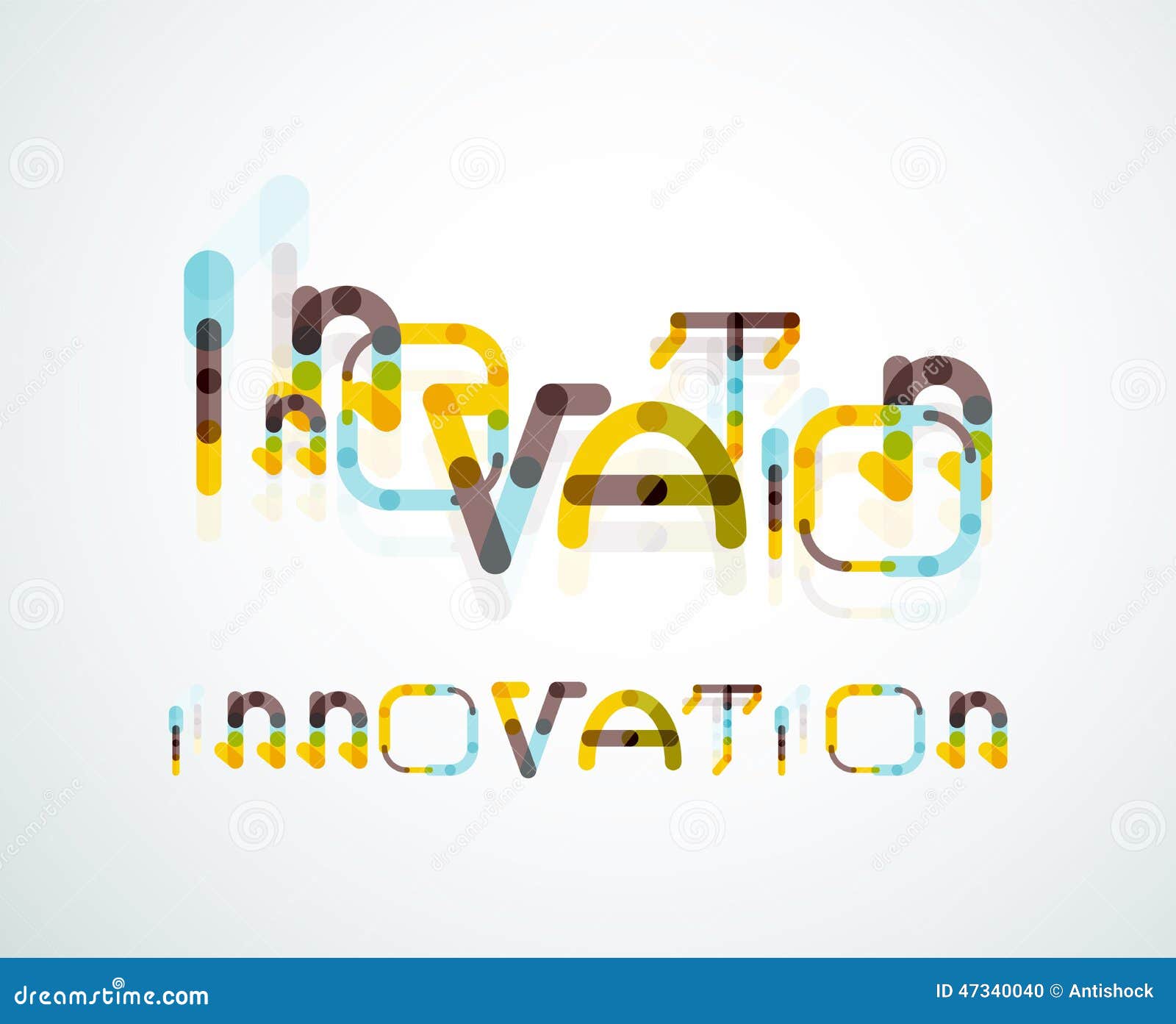 Innovation Word Cloud In Shape Of World Map, Business Concept ...
