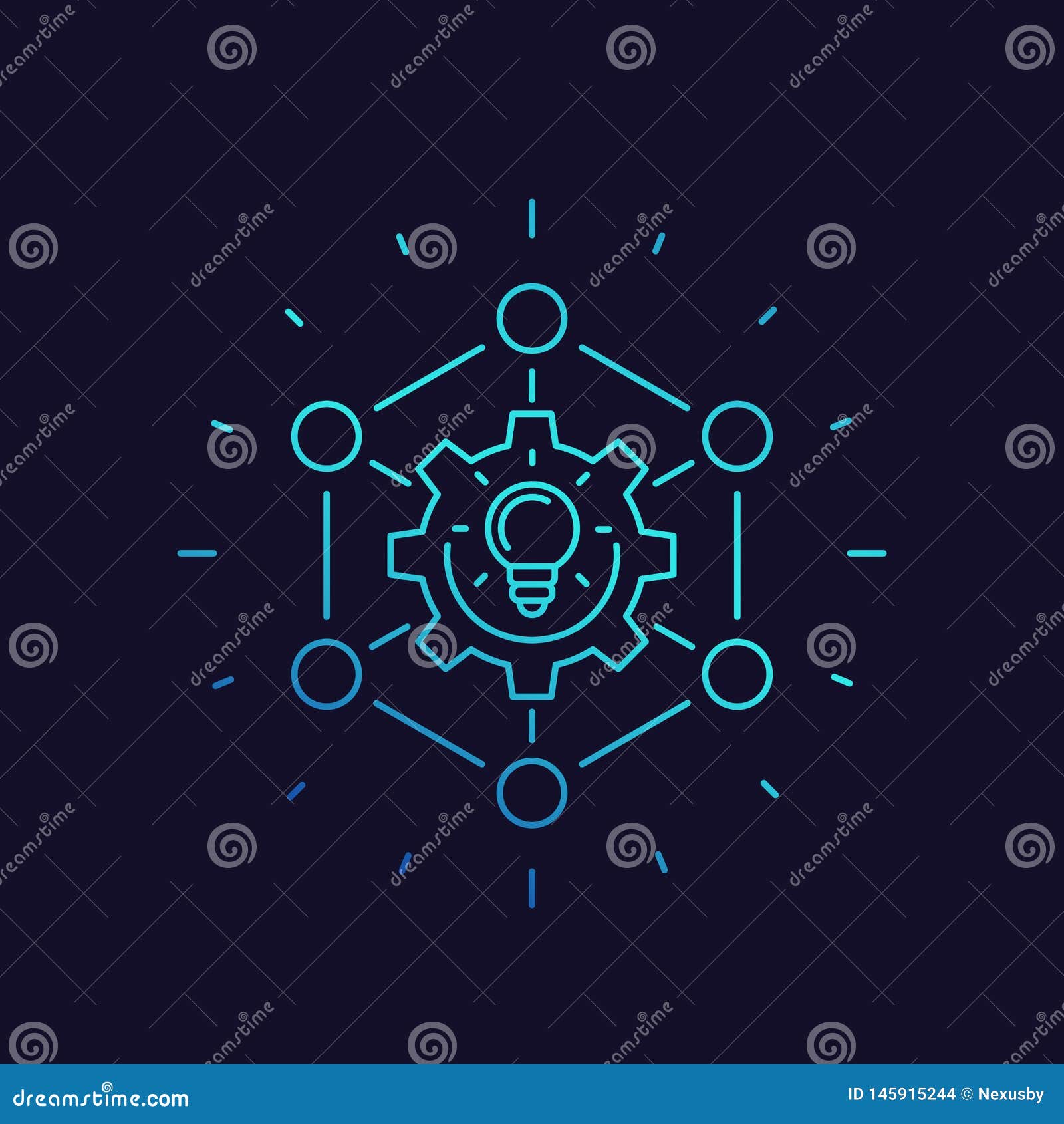 Innovations, Creative Ideas and Inventions Icon Stock Vector ...