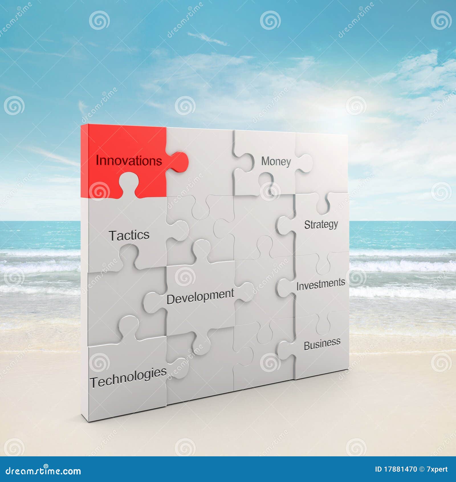 Innovations puzzle concept stock photo. Image of puzzle - 17881470