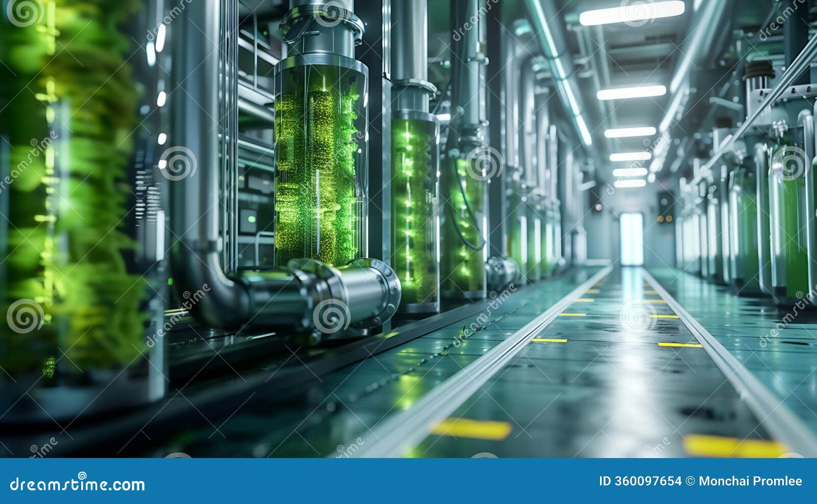 Algae Biofuel Production In Sustainable Aquaculture Stock Image ...