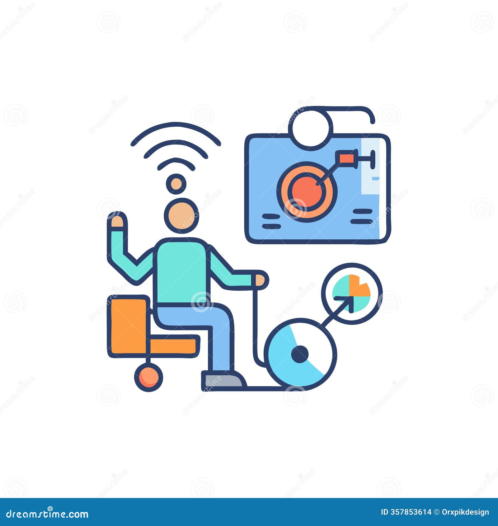 Assistive Technology Concept Landing Page Cartoon Vector ...