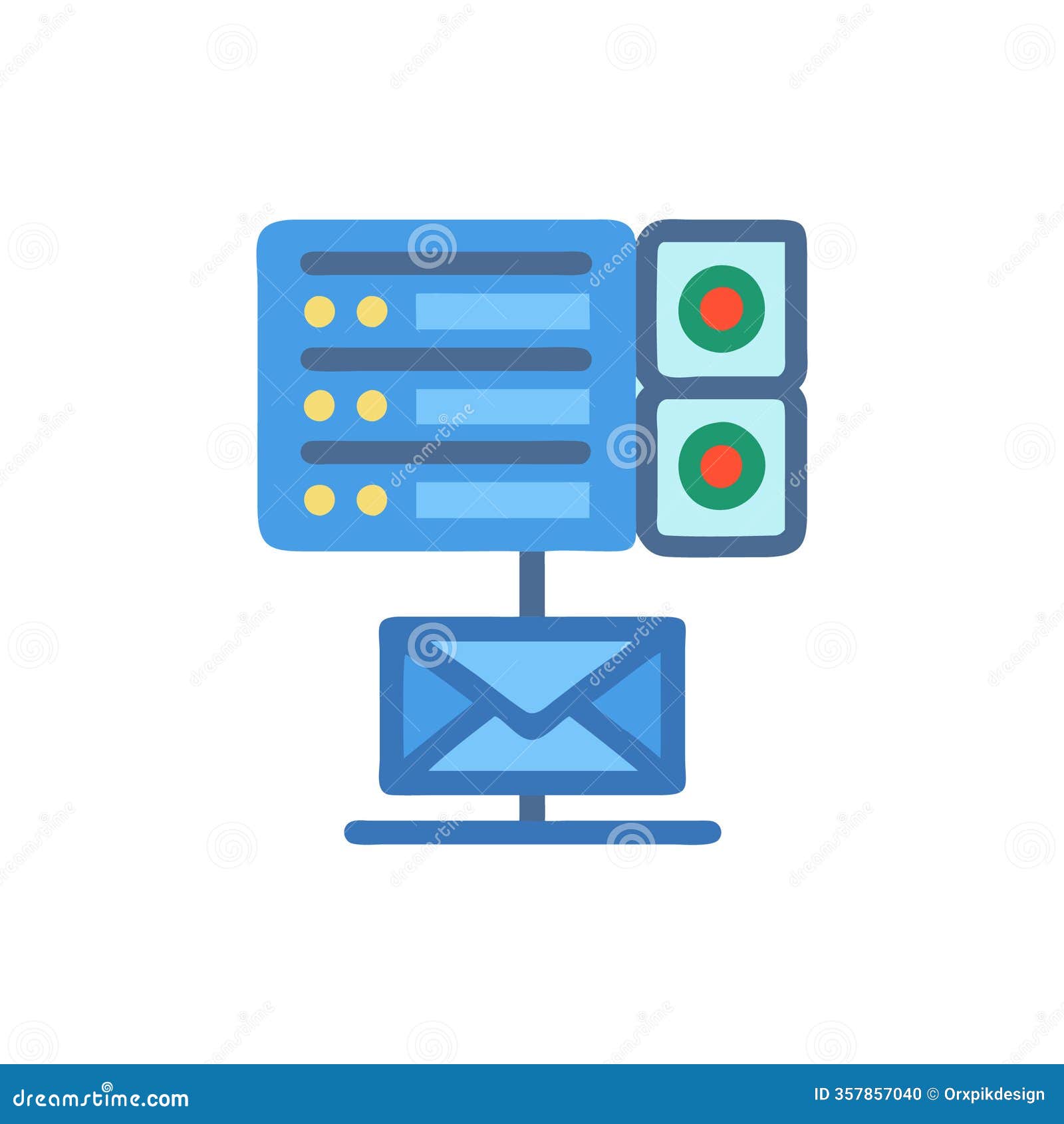 Set Mail Server, Computer Network, Hammer And Moon And Stars Icon ...