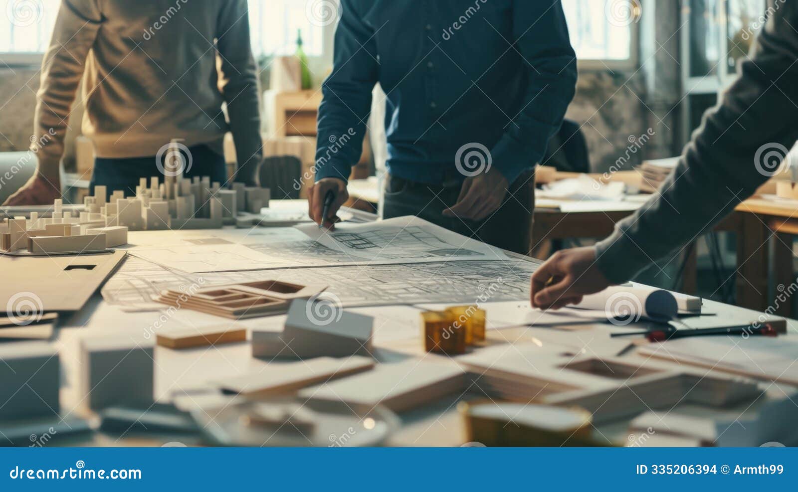 Innovative Architectural Design. Collaboration and Creativity Concept ...