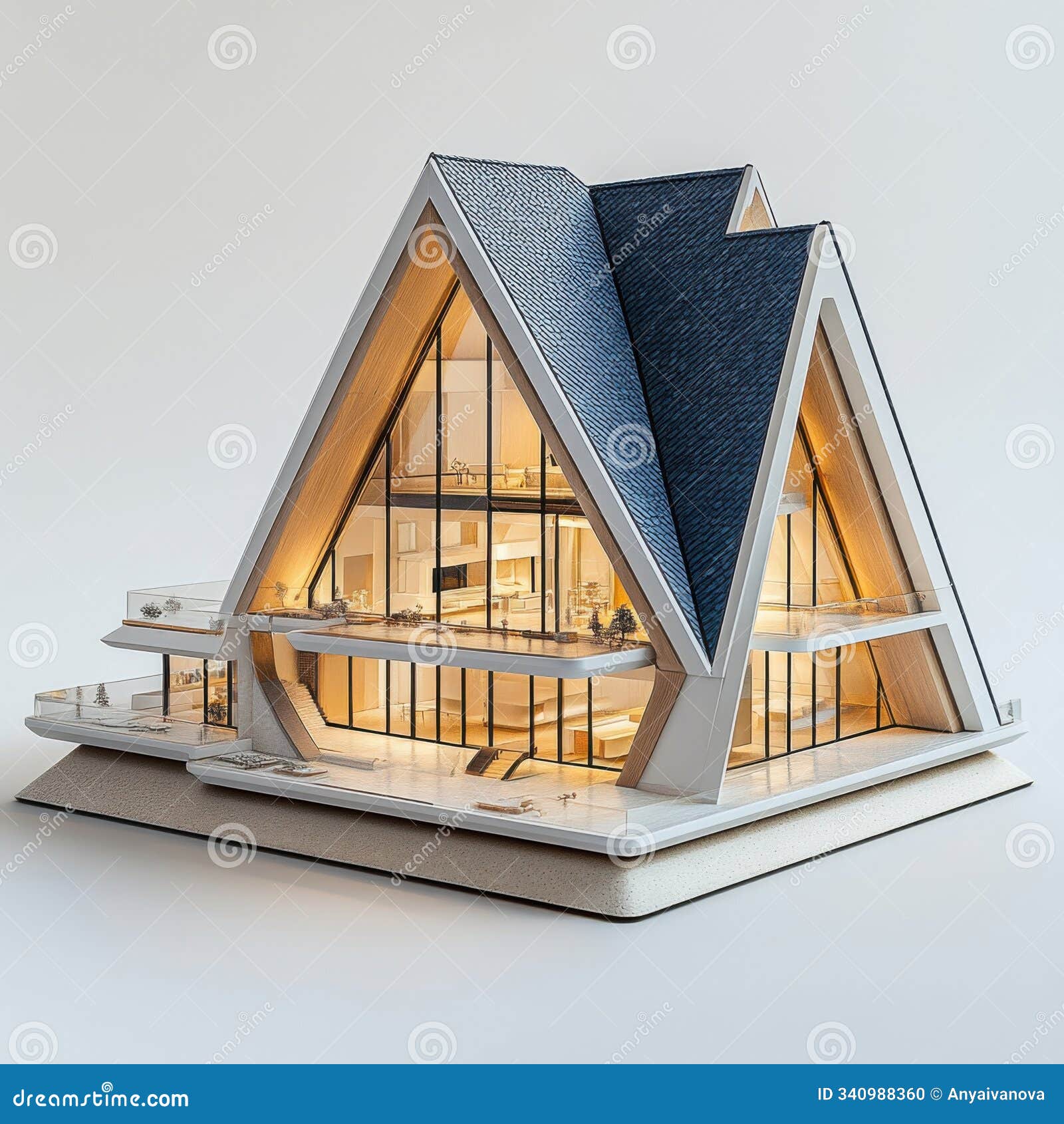 Innovative Architectural Masterpiece with Angular Glass Facade and ...