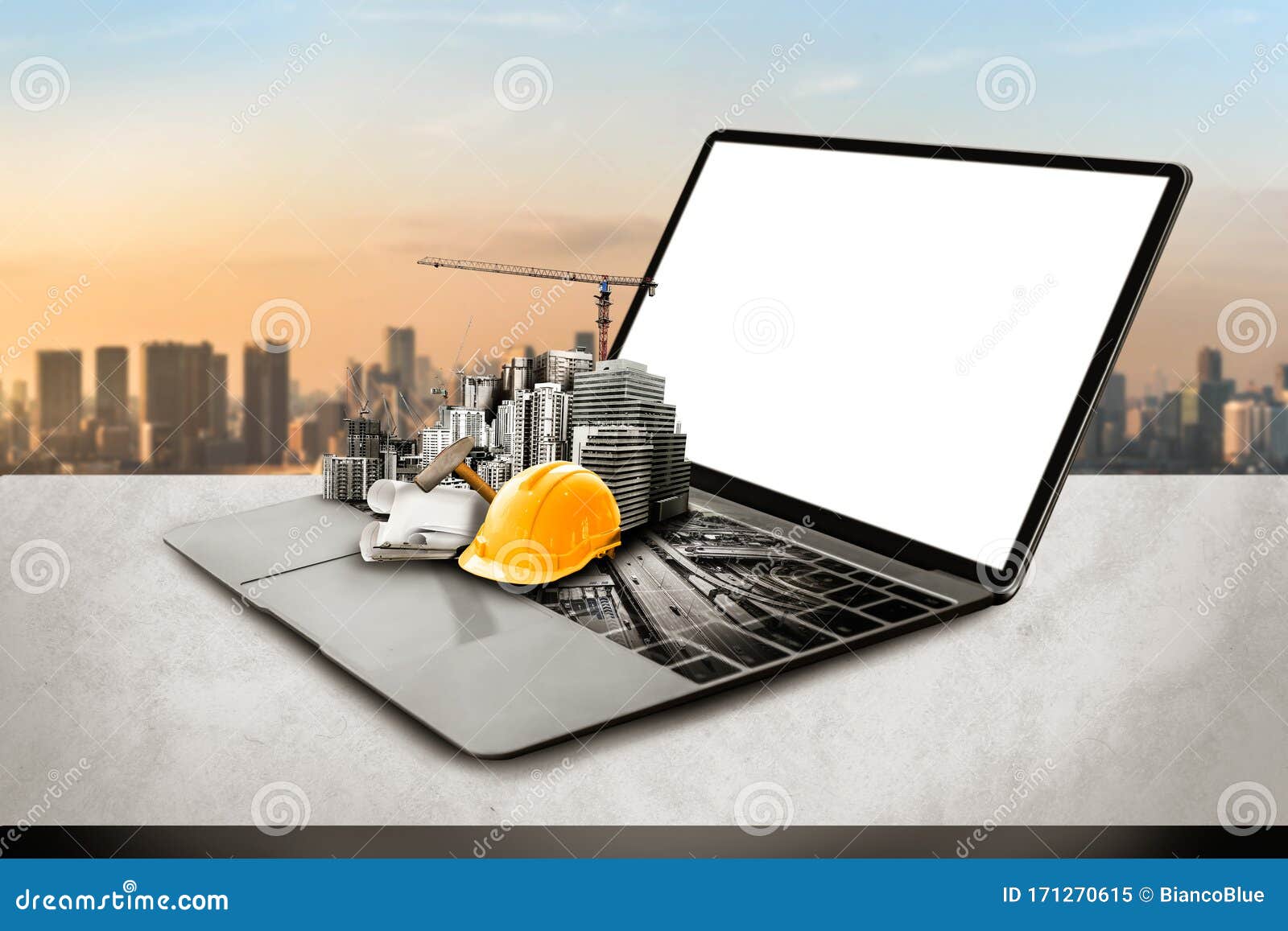 Innovative Architecture and Civil Engineering Plan Stock Image - Image ...